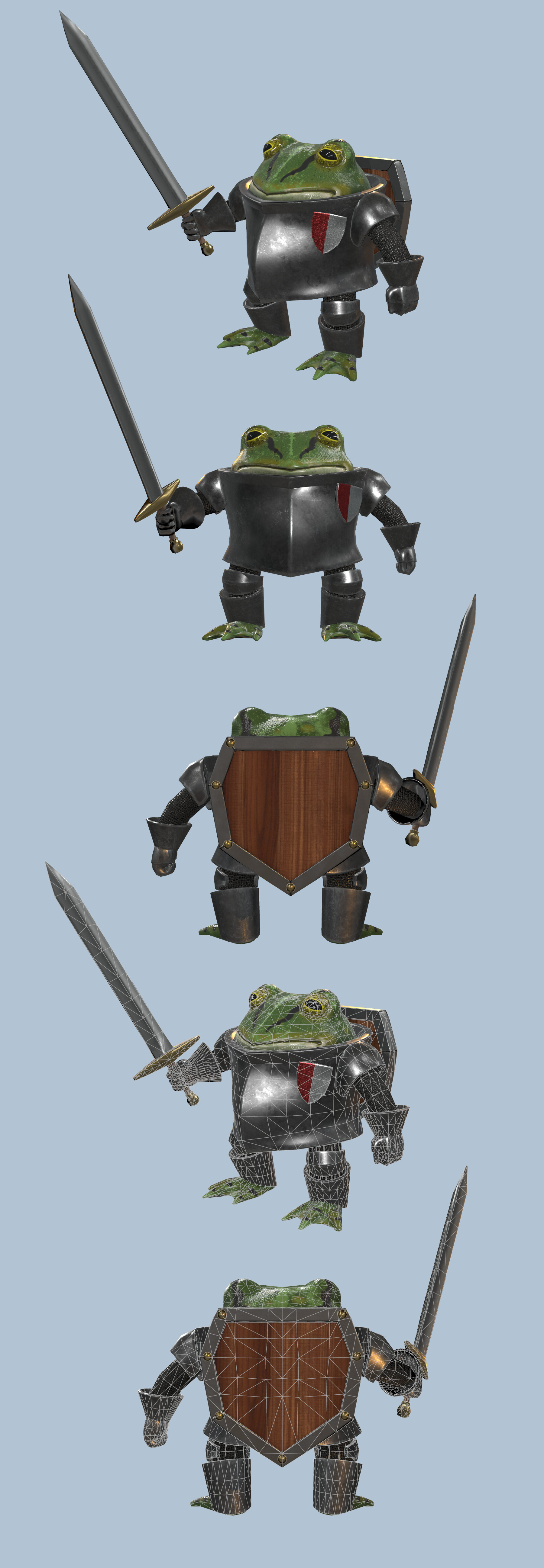 ArtStation - Knight frog
