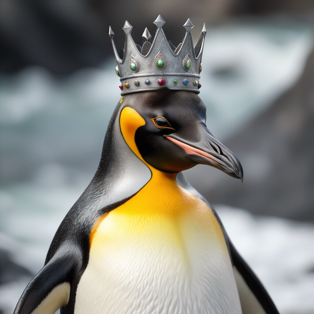 ArtStation - King Penguin with a Crown