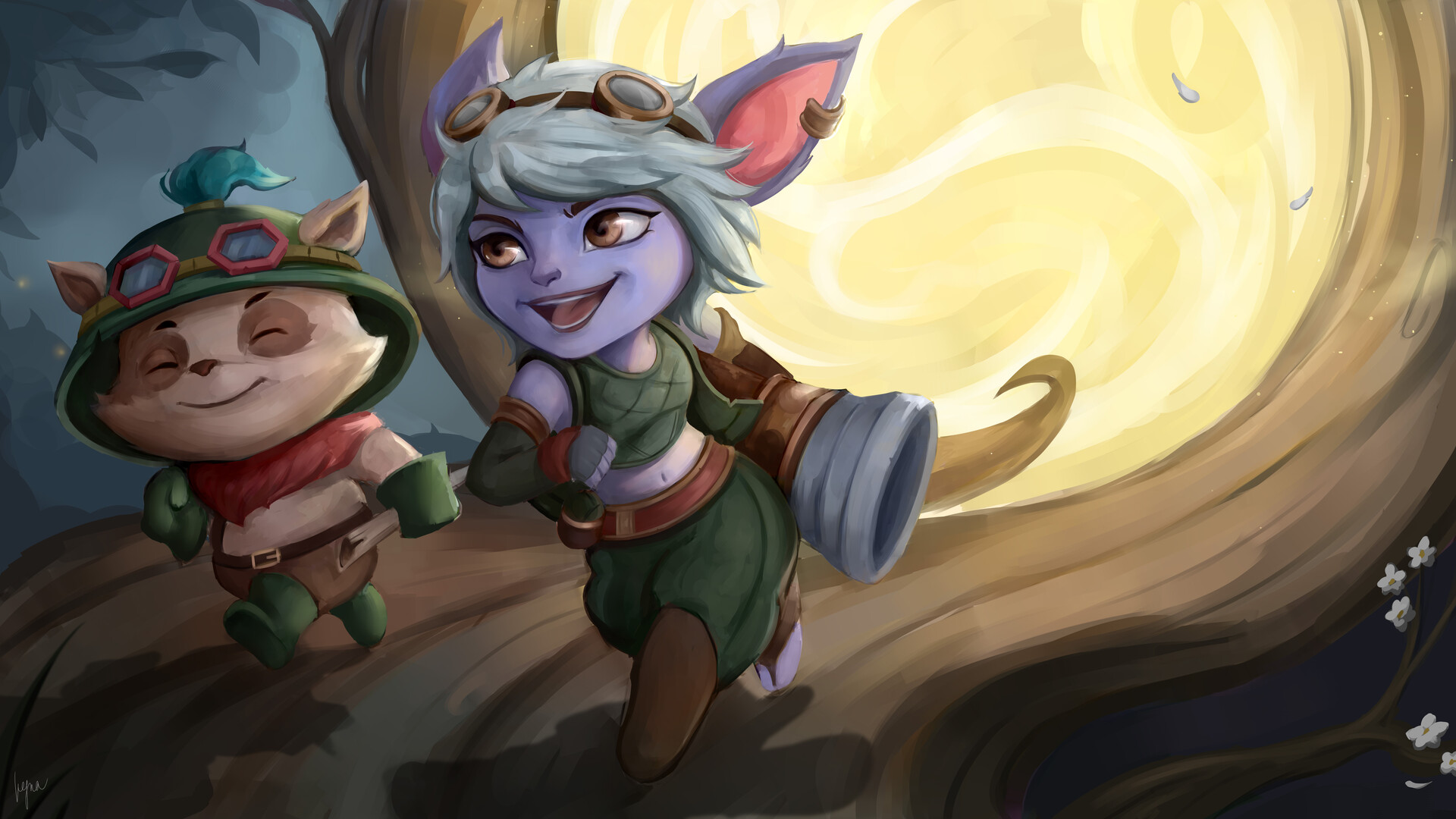 ArtStation - Tristana and Teemo FanArt