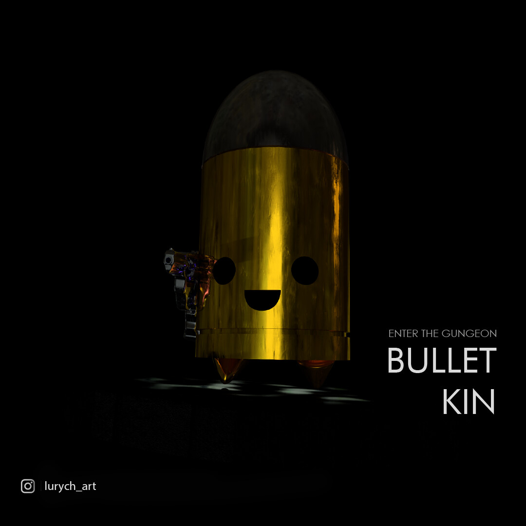 ArtStation - Enter The Gungeon Enemies 3D