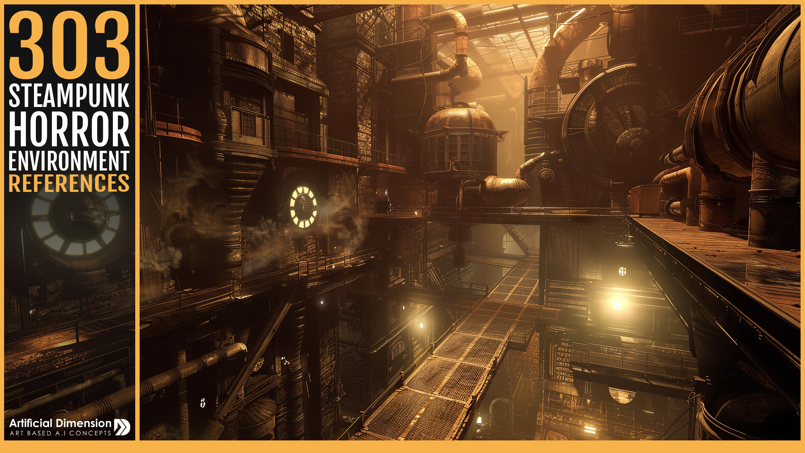 Artificial Dimension - 303 Steampunk Horror Environment