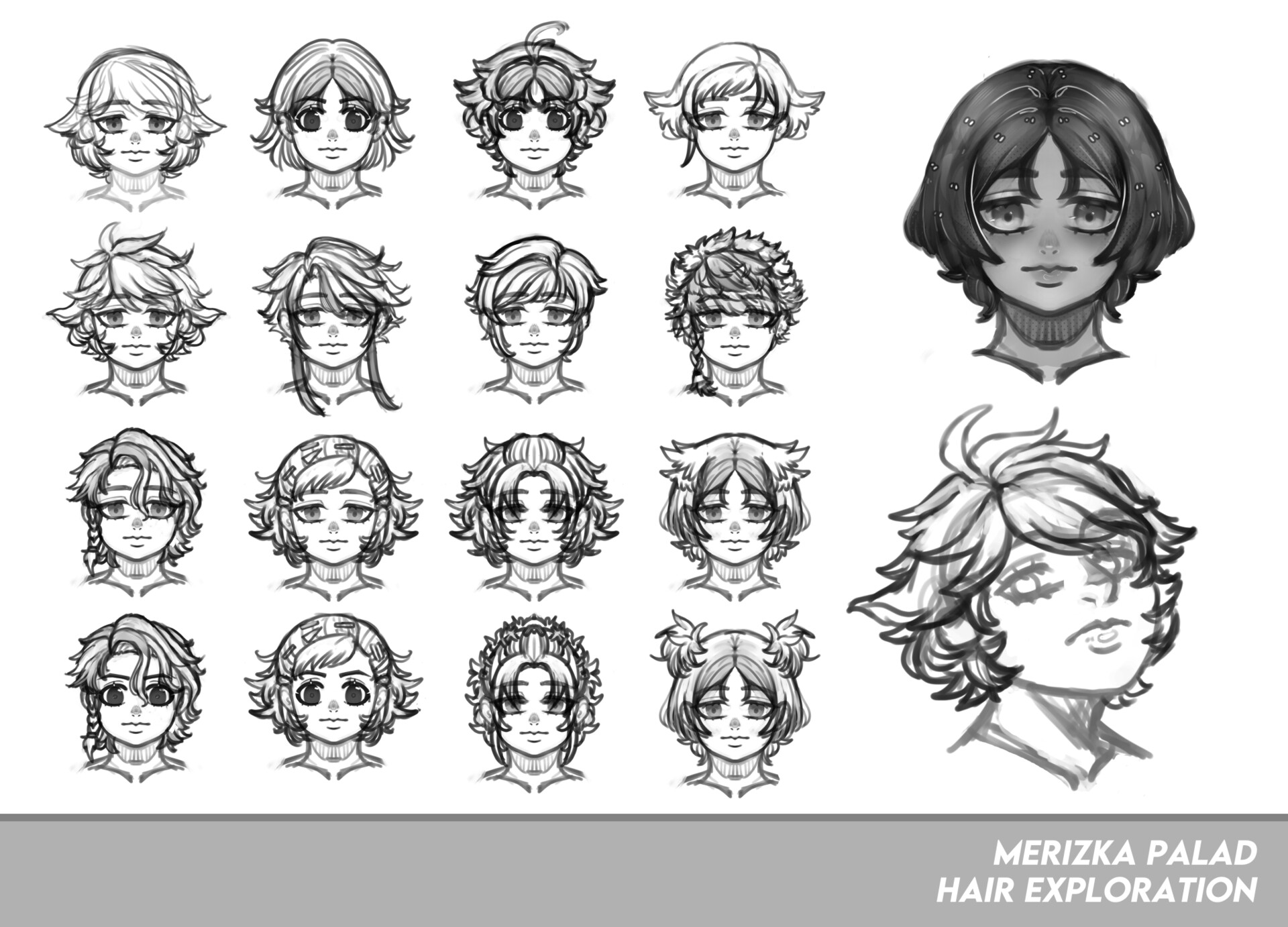 ArtStation - Hair Exploration Concept