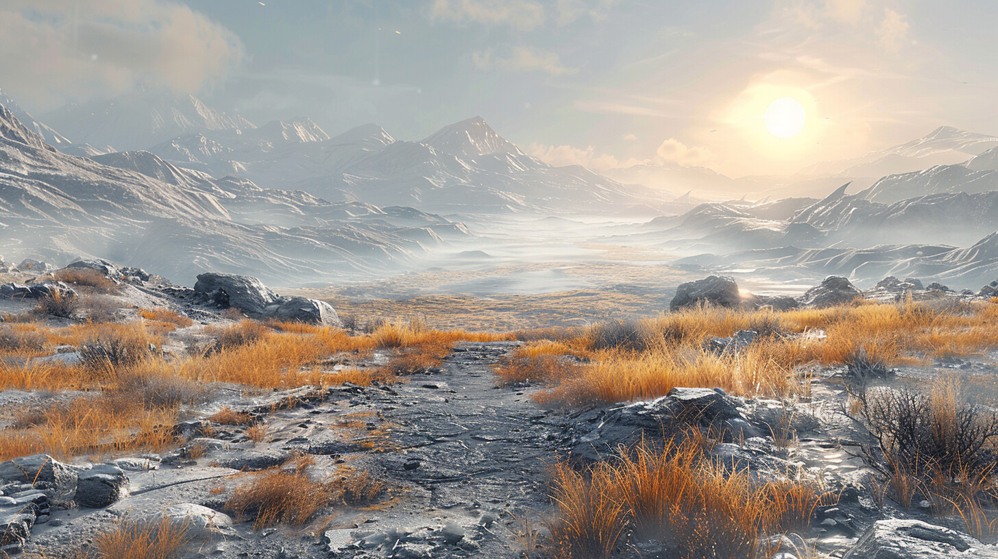 Concept Art - +340 Desolate Wasteland Environment Concept(4k)