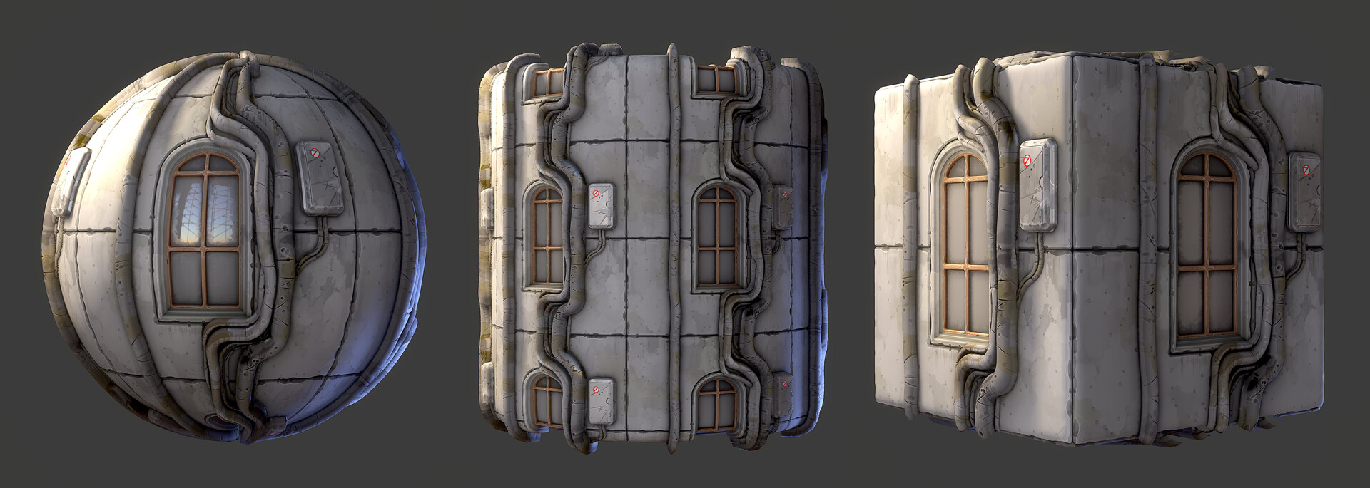 3dExtrude Tutorials - Stylized Concrete Wall - Substance 3D Designer