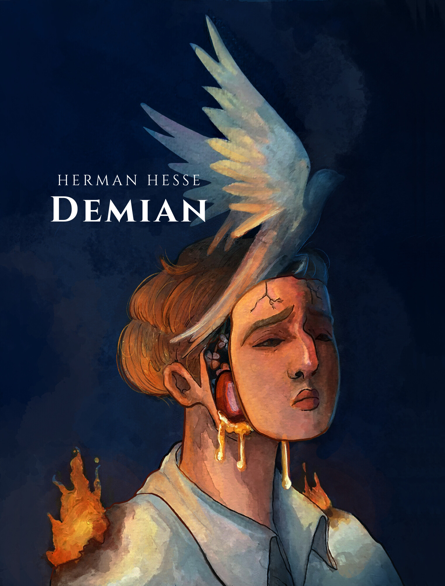 ArtStation - Herman Hesse's "Demian" book cover