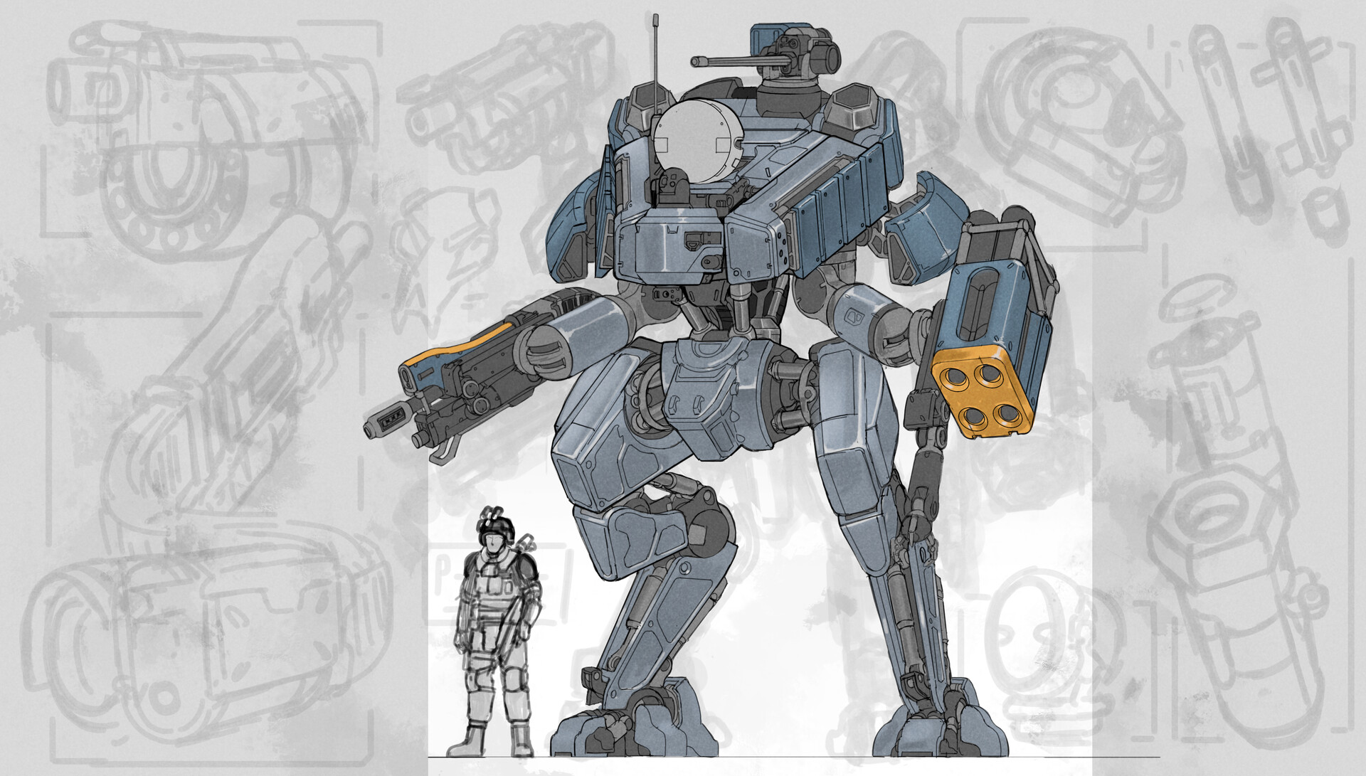 ArtStation - Random Mech Sketches