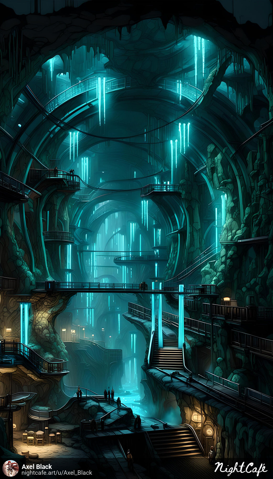 ArtStation - Cyberpunk underground city