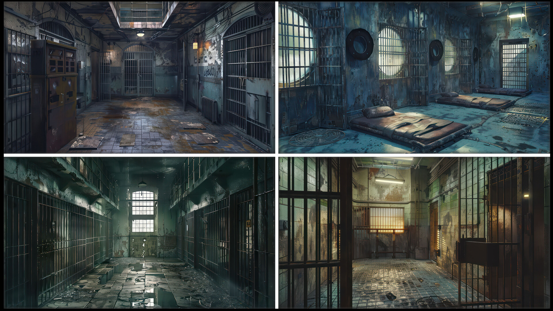 Ferial Concept - 🔹200 Diesel Punk Prison - Environment Concept ...