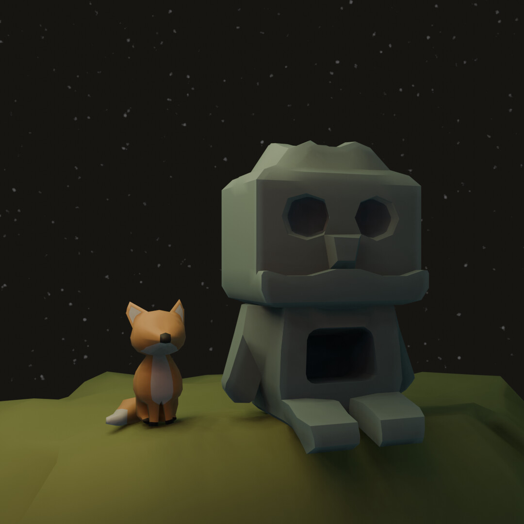 ArtStation - 石怪的夜晚 The Troll's Night