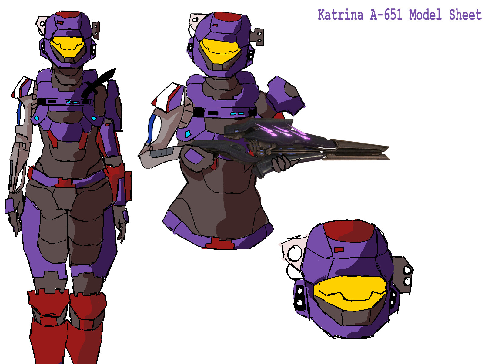 ArtStation - Katrina A-651 Model Sheet