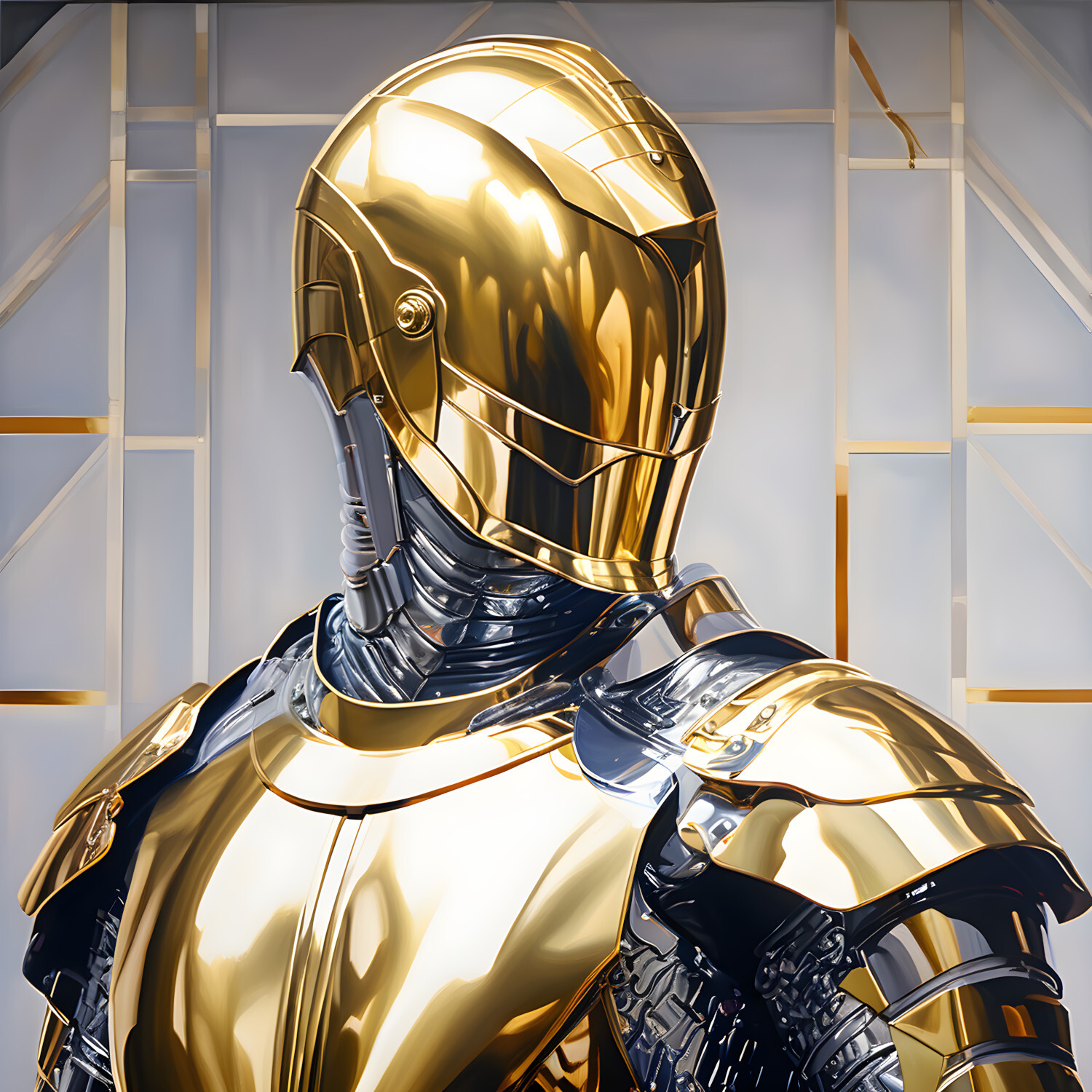 ArtStation - Golden Cyborg Teacher