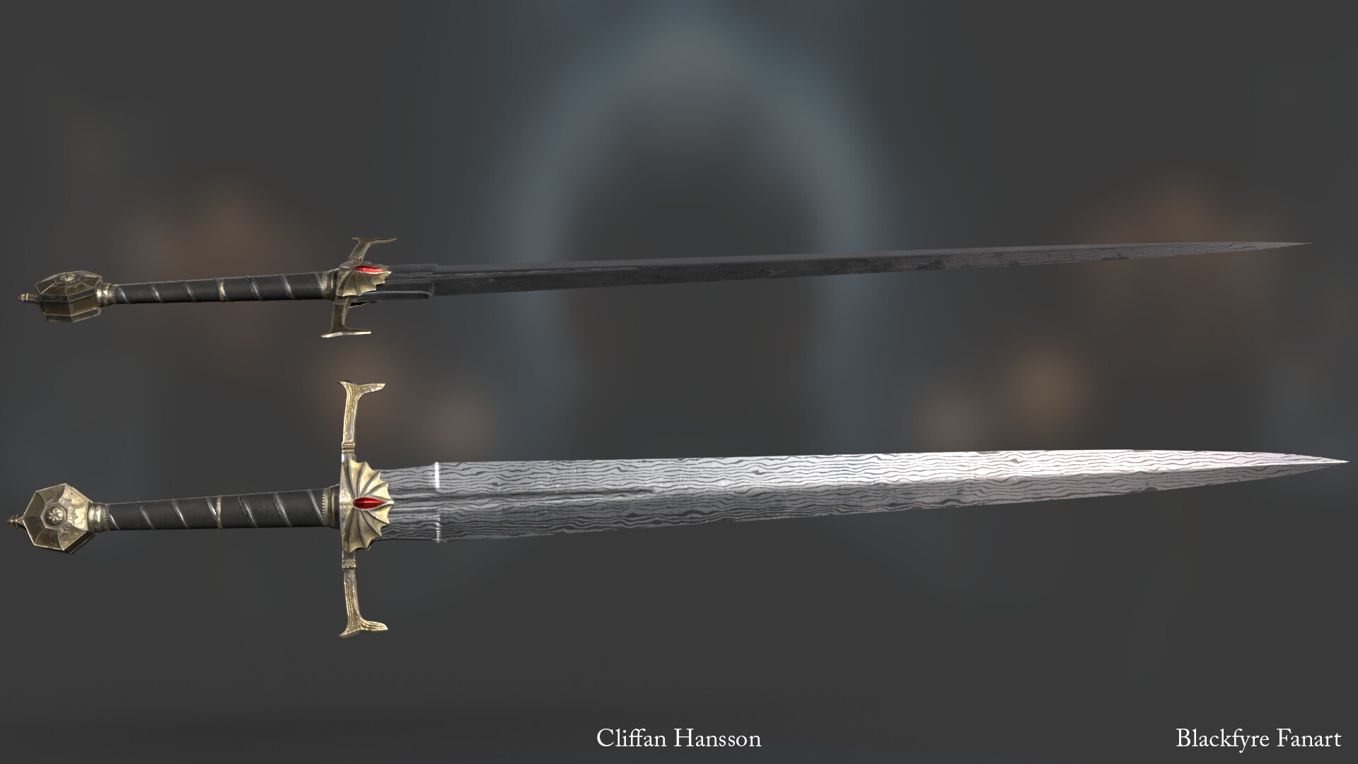 Cliffan Hansson - Blackfyre Valyrian Steel Sword