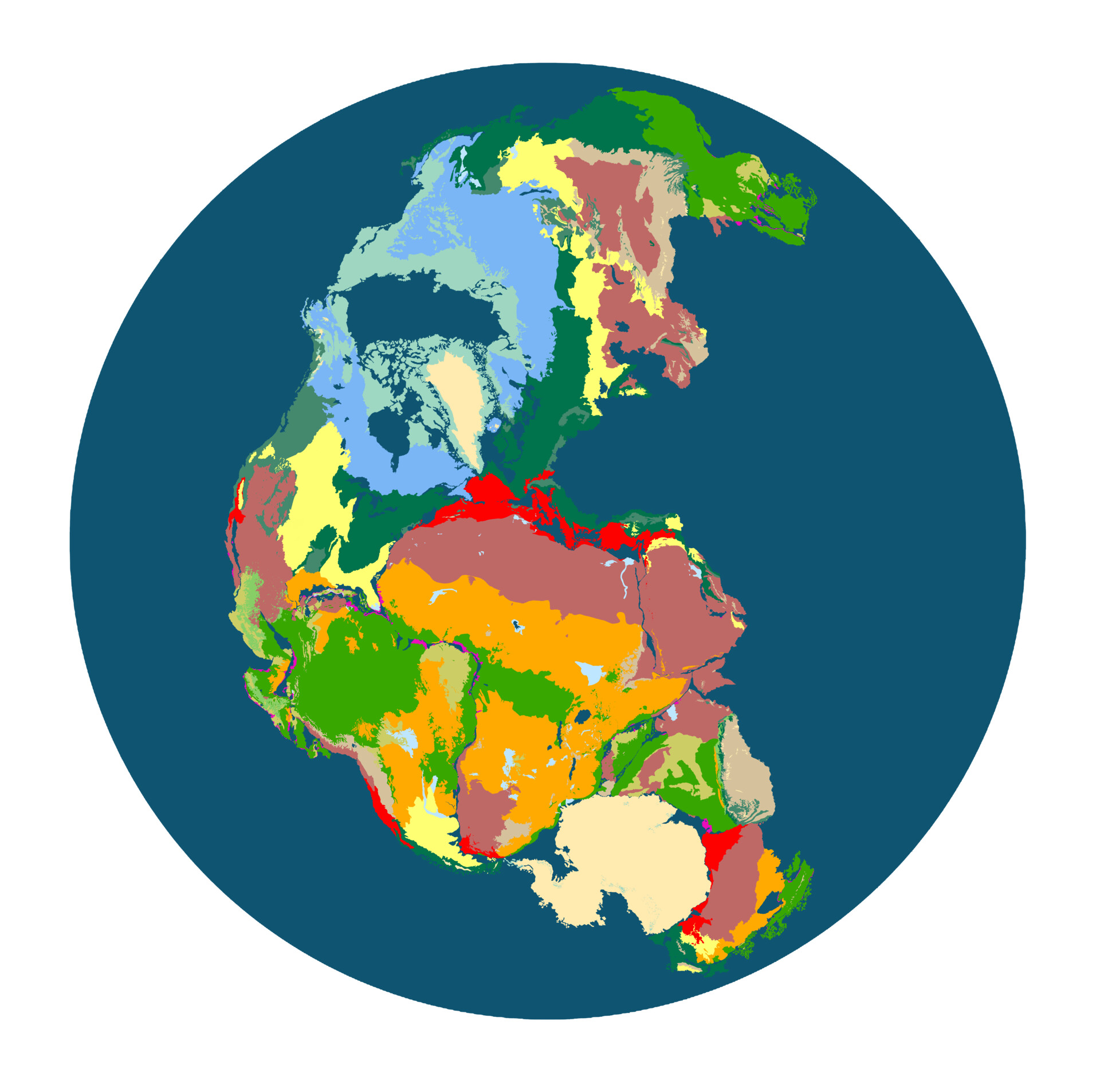 ArtStation - Pangea with Modern Biomes