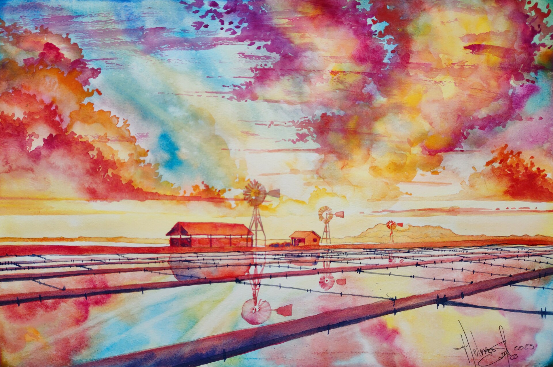 ArtStation - Salt Pans Sunset 02