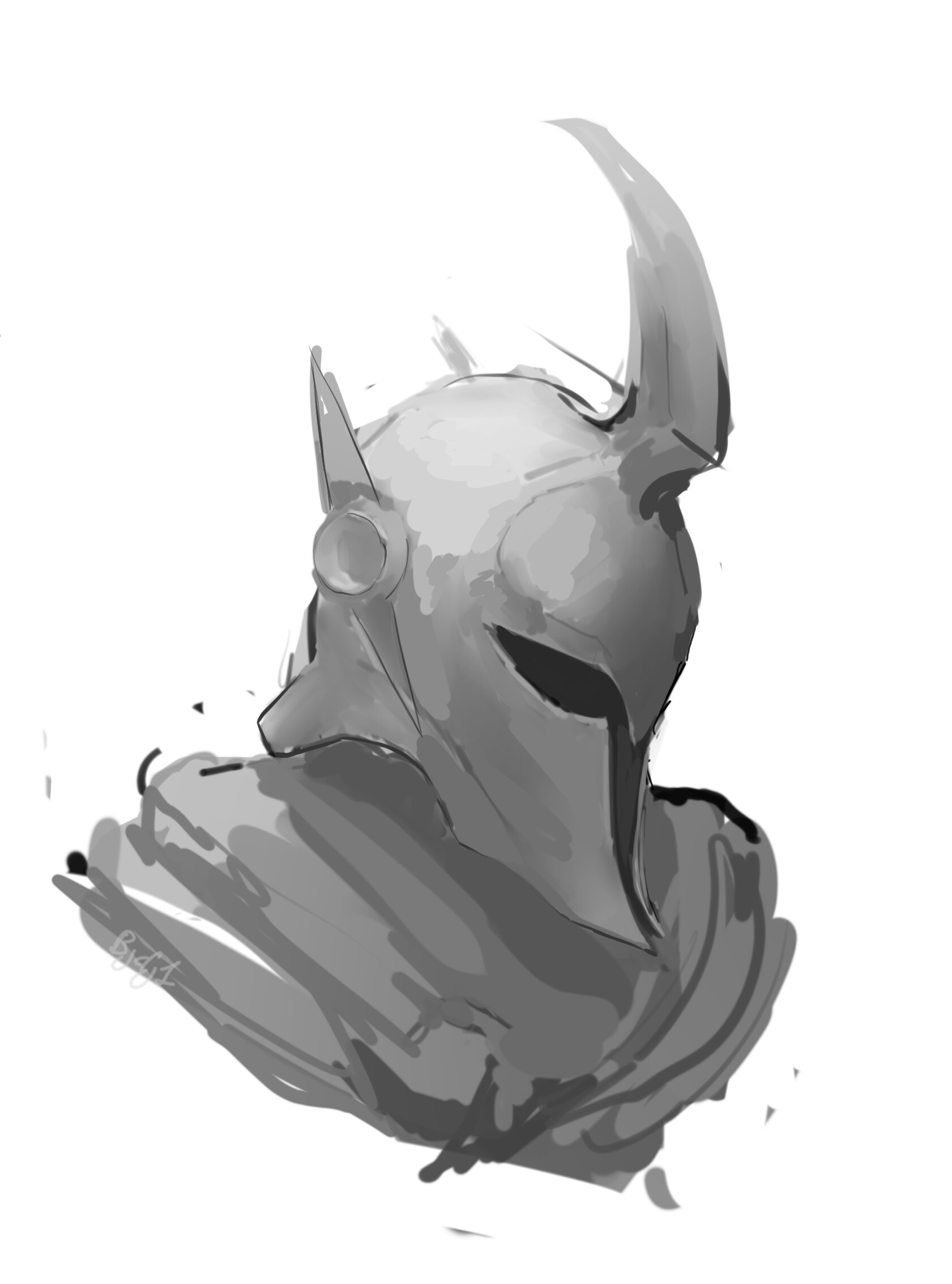 ArtStation - Helmet & Creature Study