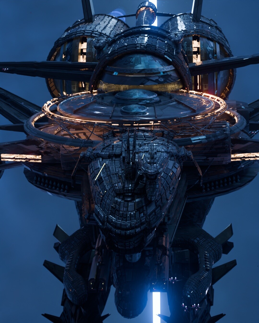 ArtStation - Angelic Spacecraft: Enoch 10 Sci-fi MotherShip