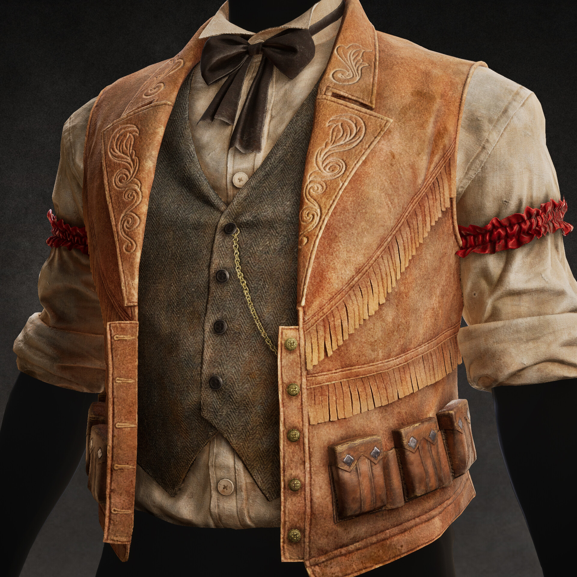 Andrew Halim - Barkeep Upper Clothing - Game Asset Training