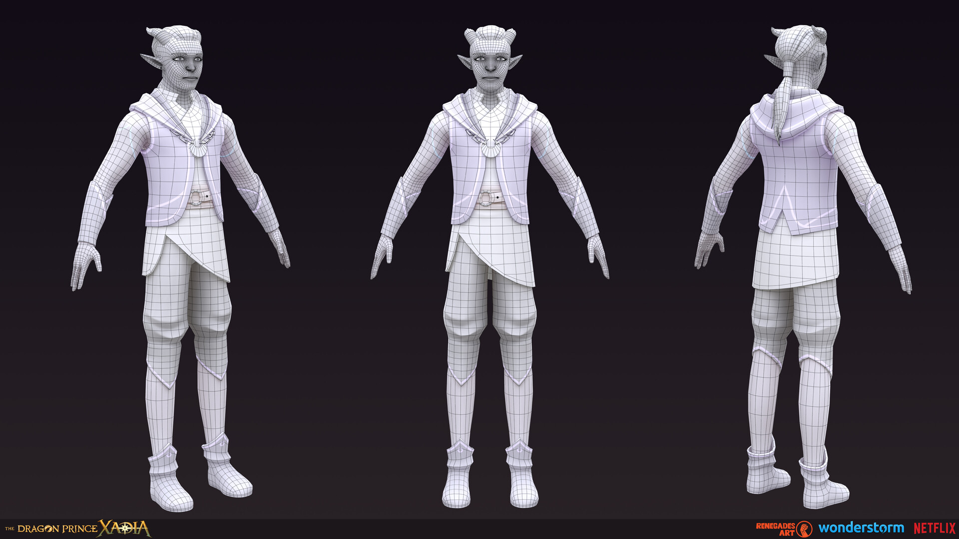 Renegades Art - The Dragon Prince: Xadia - Moonshadow Elf: Civilian