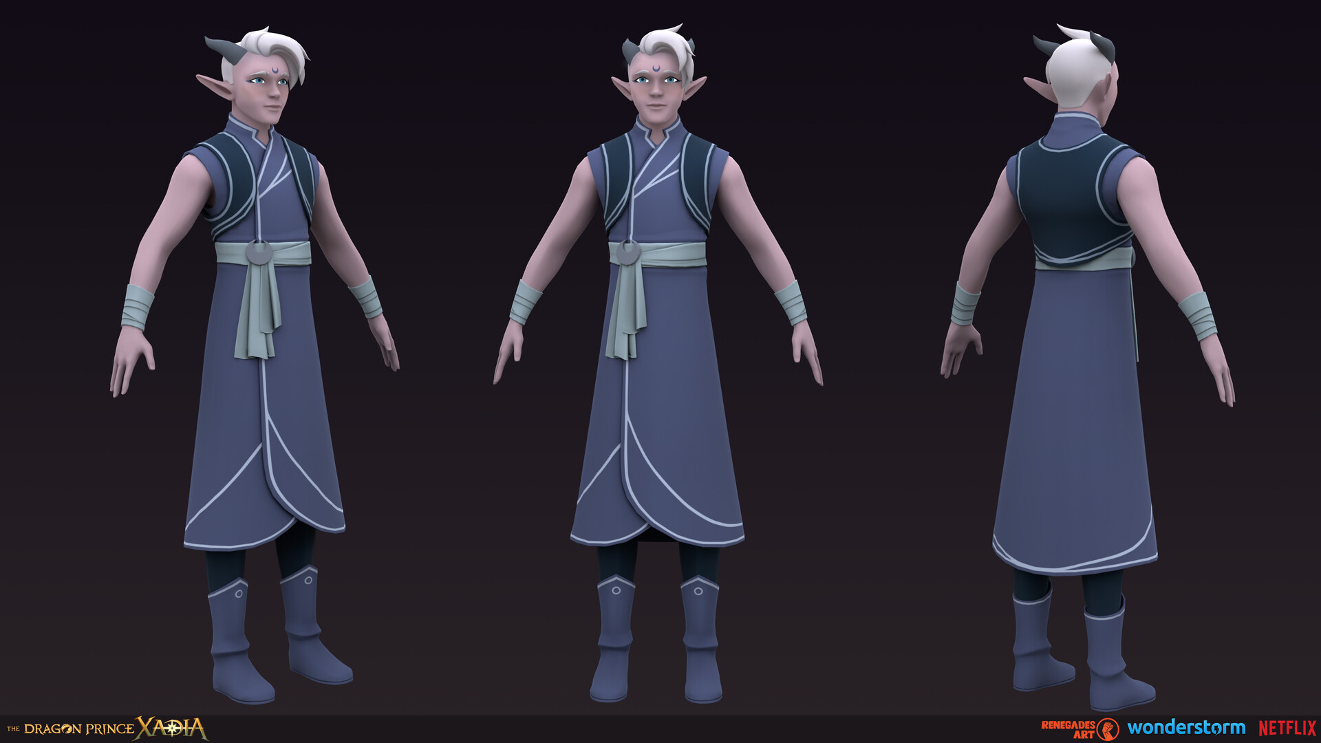 Renegades Art - The Dragon Prince: Xadia - Moonshadow Elf: Civilian