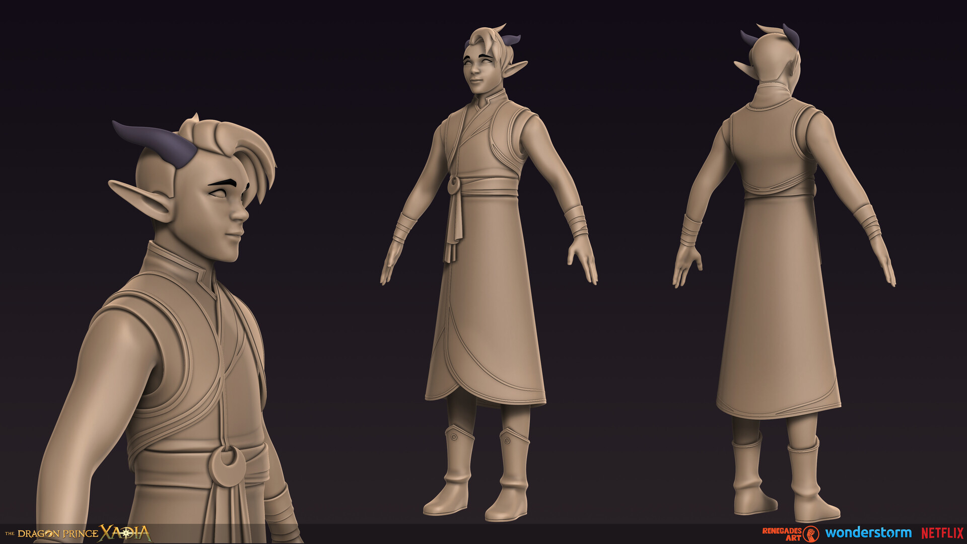 Renegades Art - The Dragon Prince: Xadia - Moonshadow Elf: Civilian