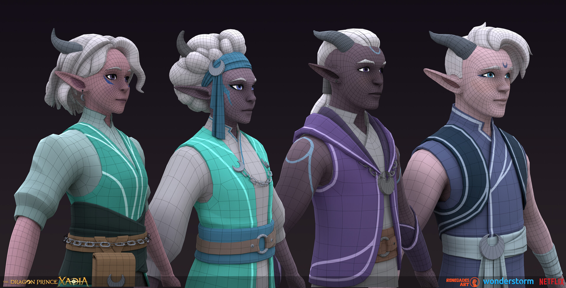 Renegades Art - The Dragon Prince: Xadia - Moonshadow Elf: Civilian