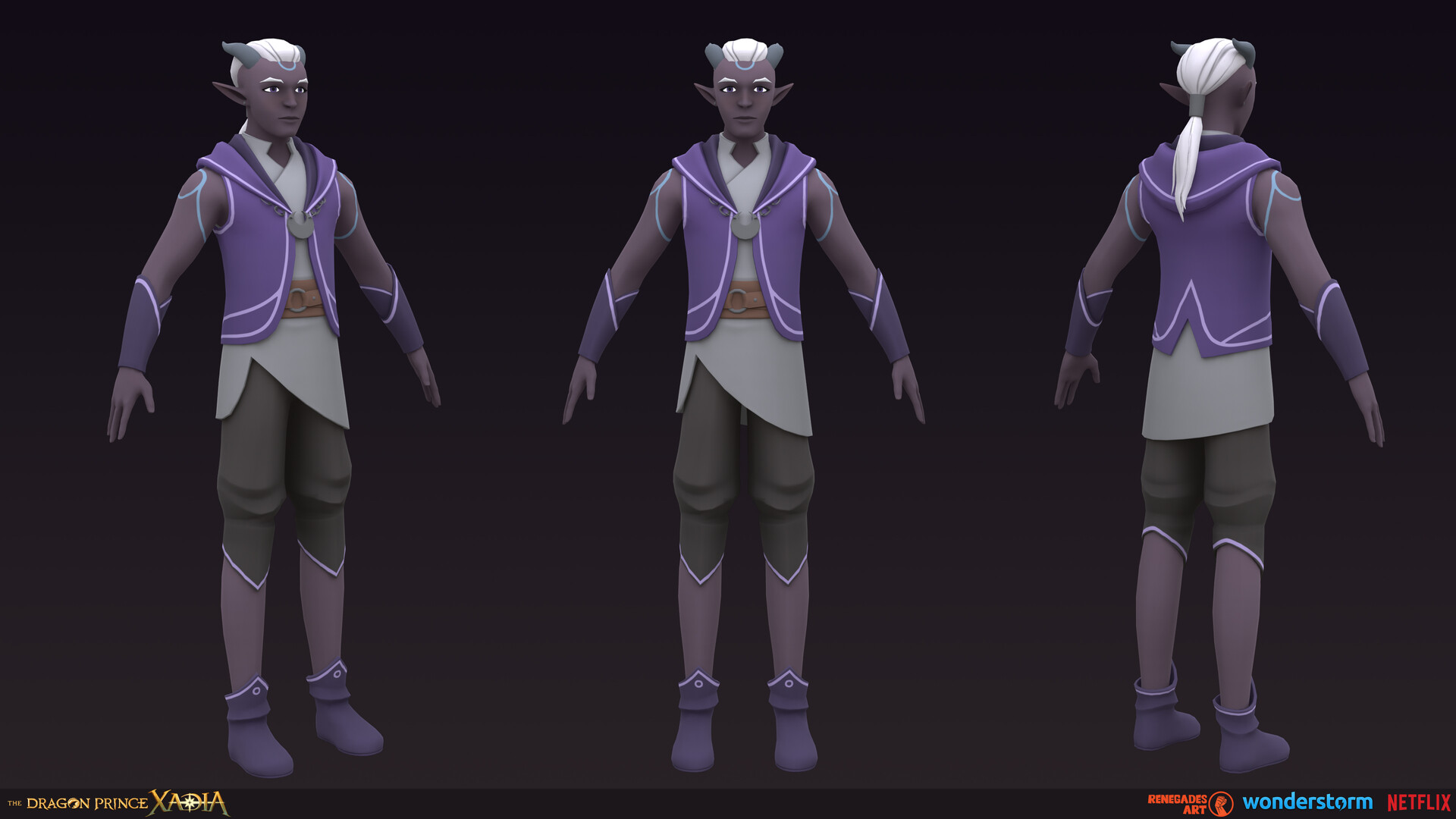 Renegades Art - The Dragon Prince: Xadia - Moonshadow Elf: Civilian