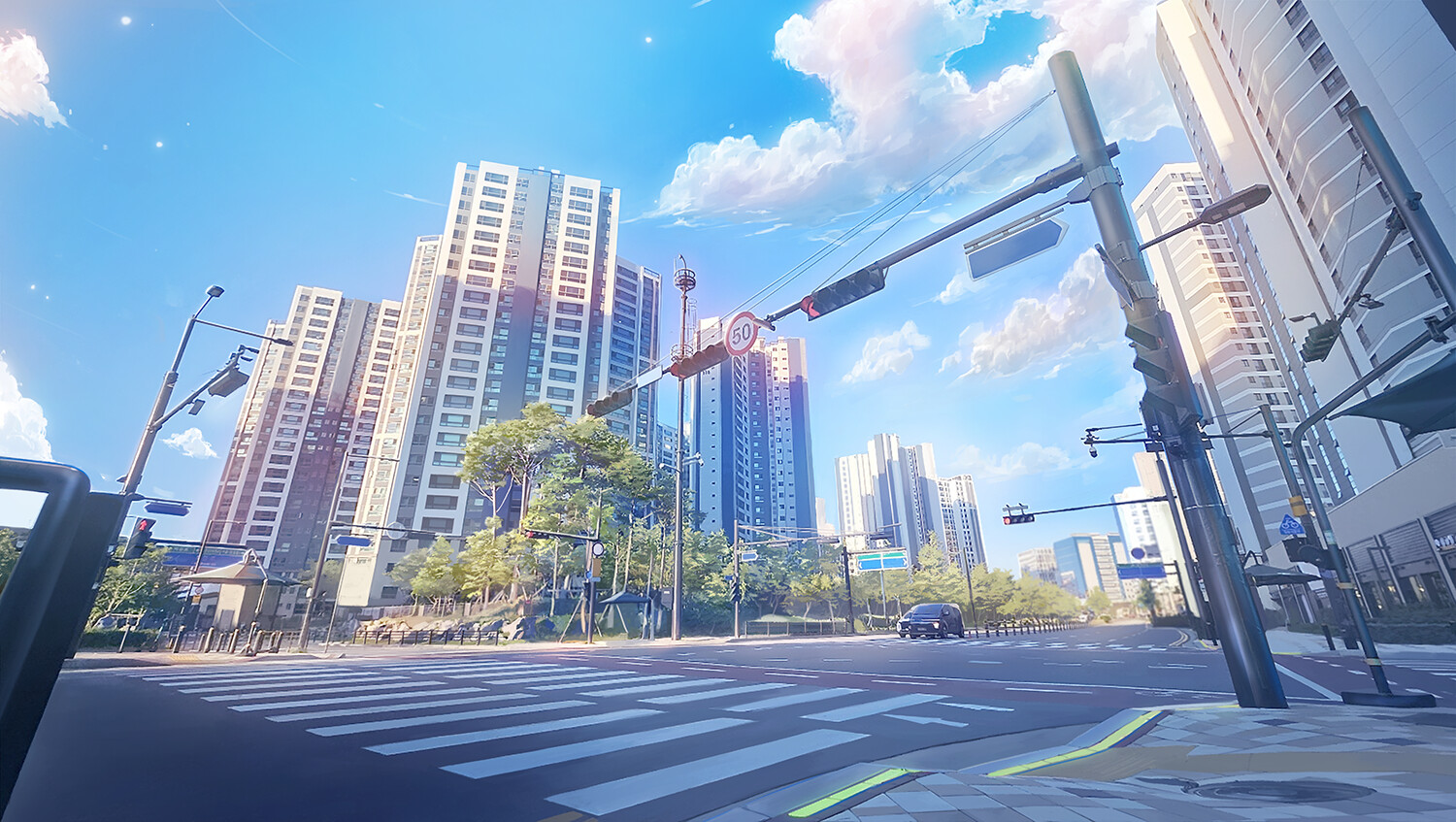 ArtStation - background-Anime style