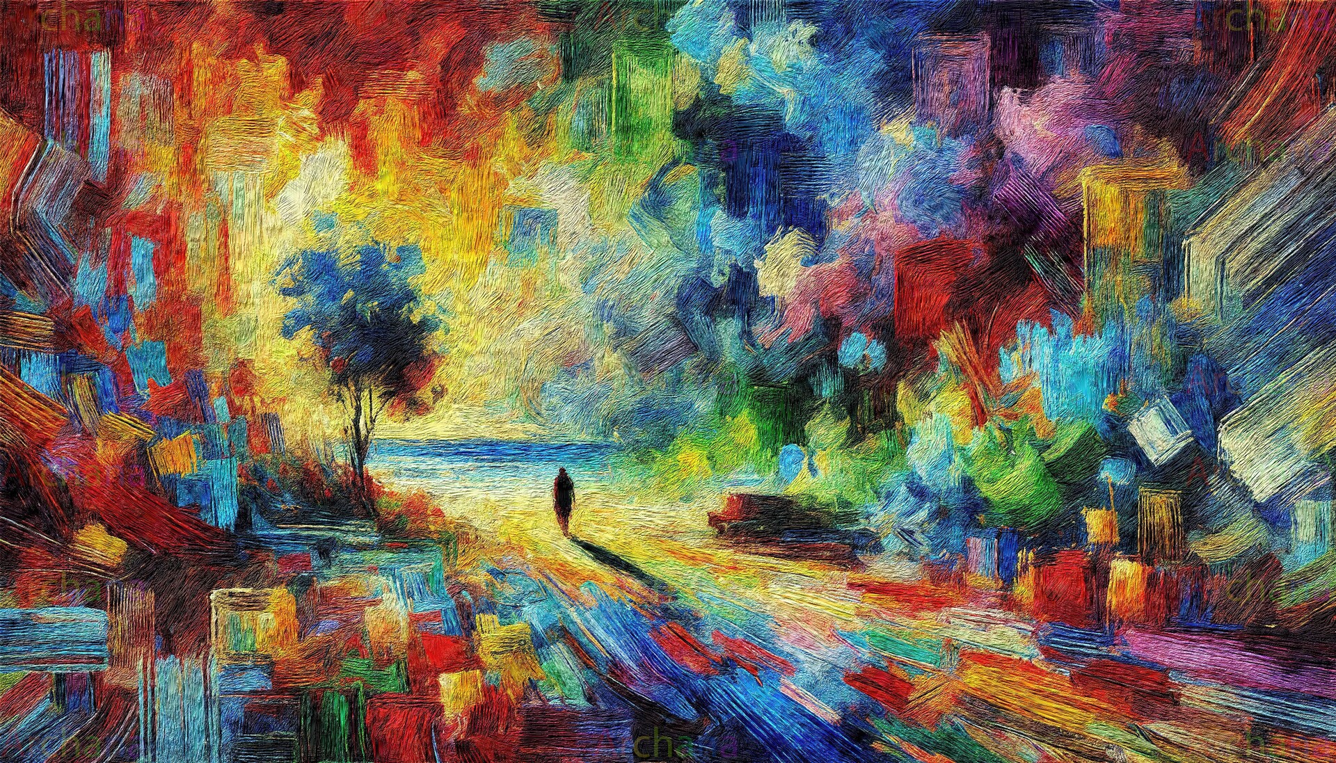 ArtStation - Symphony of Colors 🌈 A Dance of Abstract Vibrance 🎨