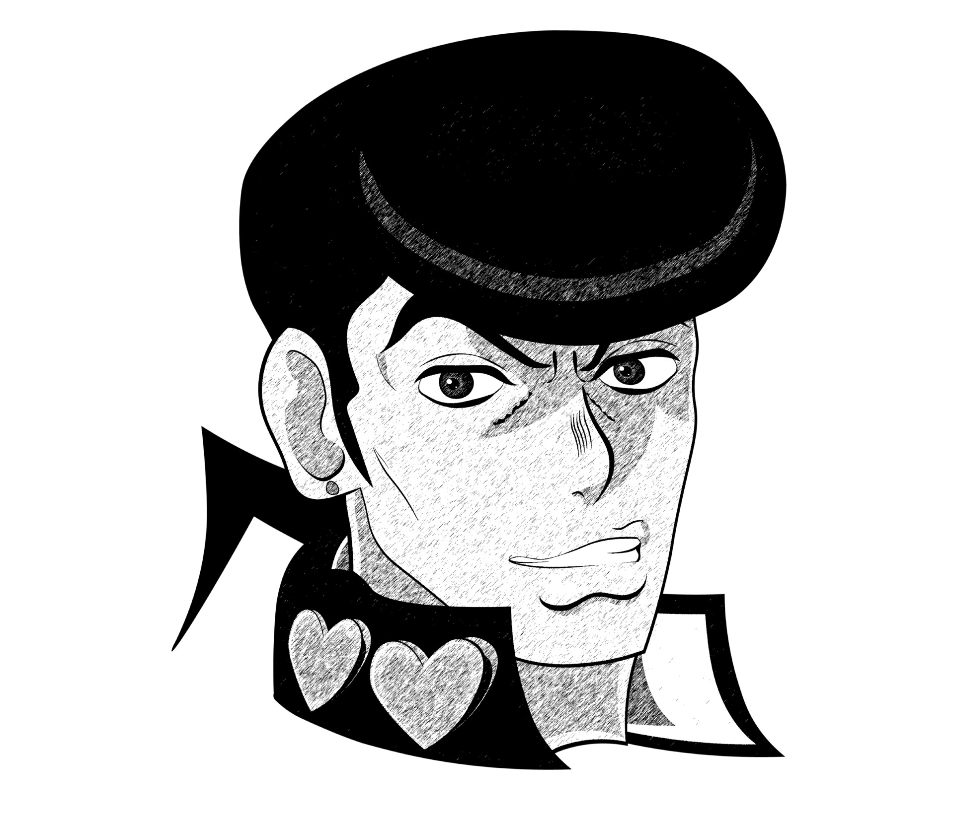 how to draw josuke higashikata