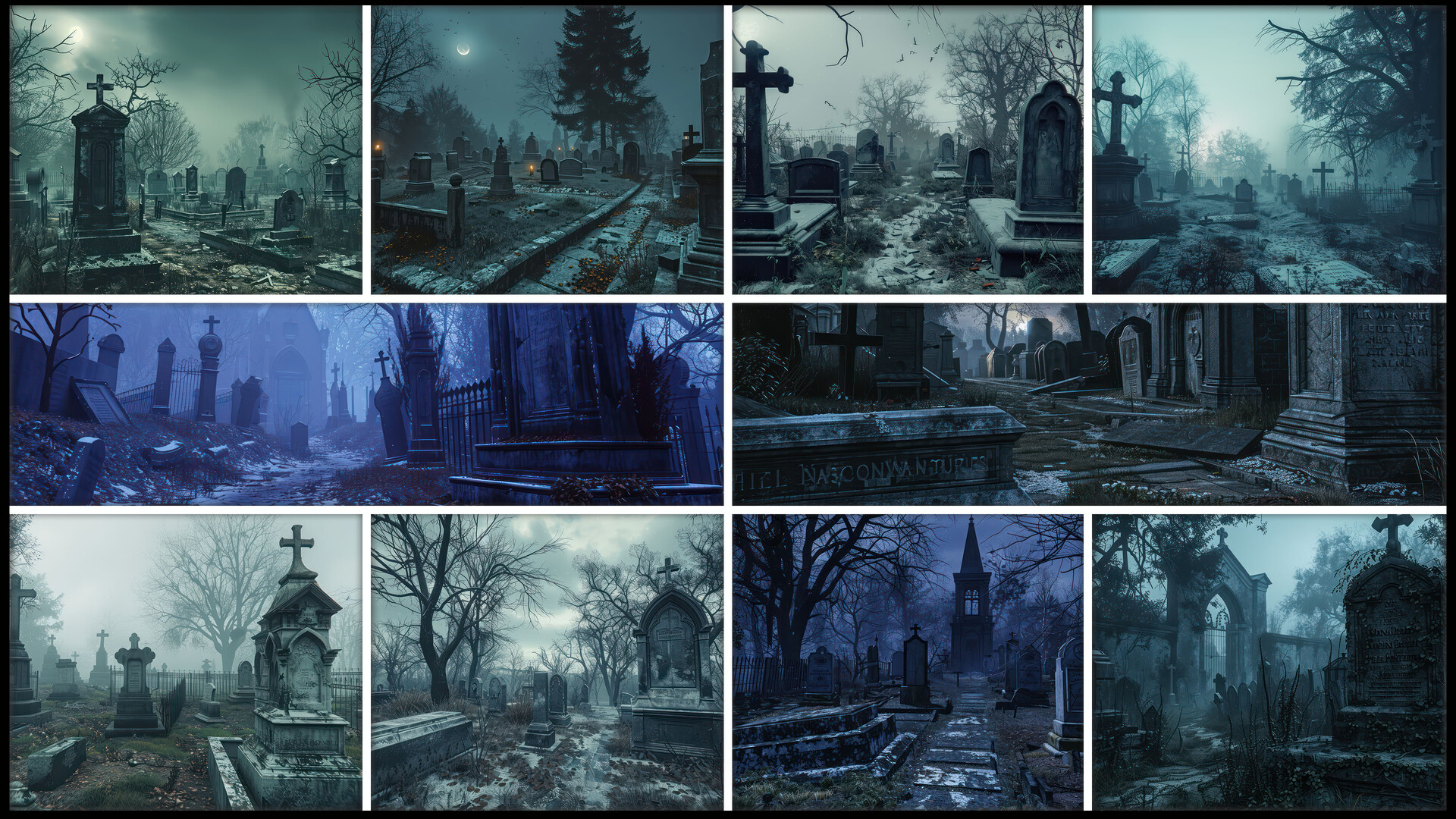 Ferial Concept - 🔹210 Haunted Cemetery - Environment Concept Reference ...