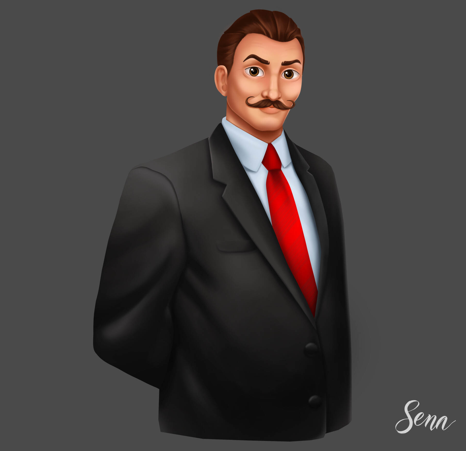 ArtStation - Stylized Cartoon President