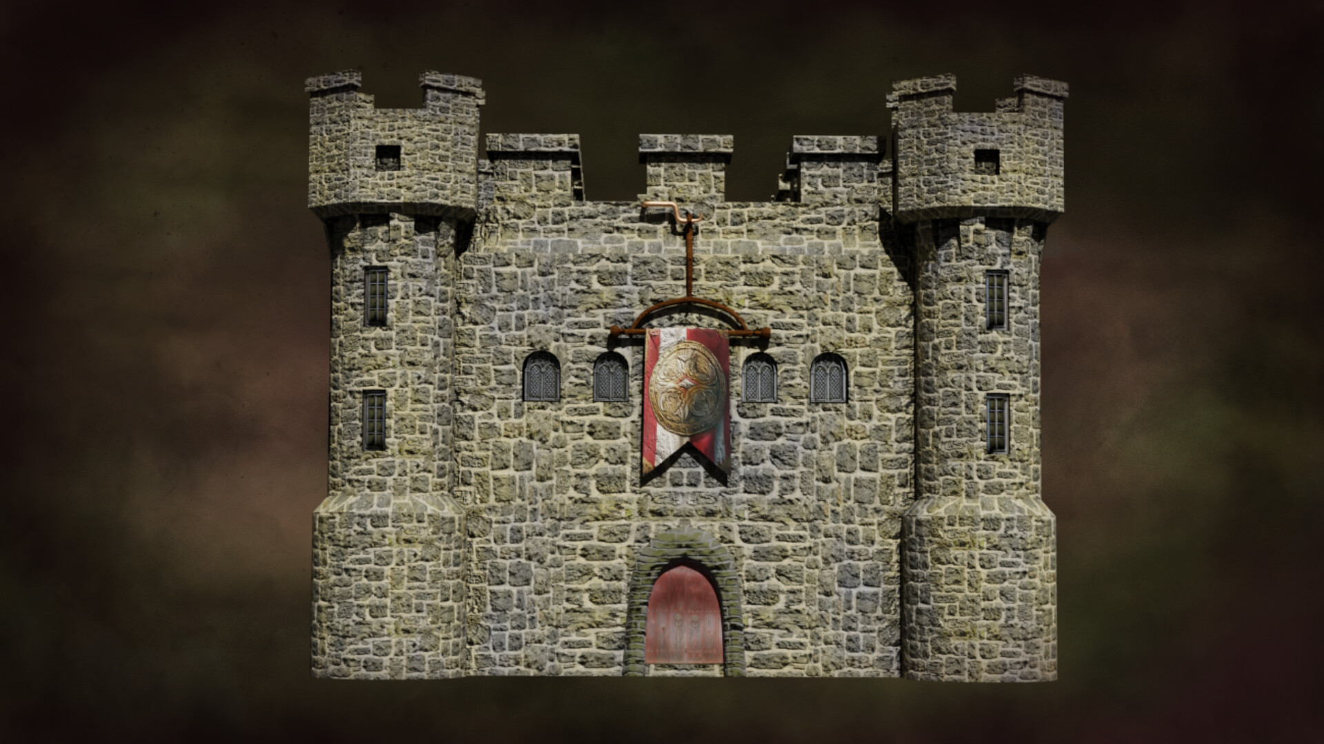 ArtStation - Build - Castel Green Rock FlagRW