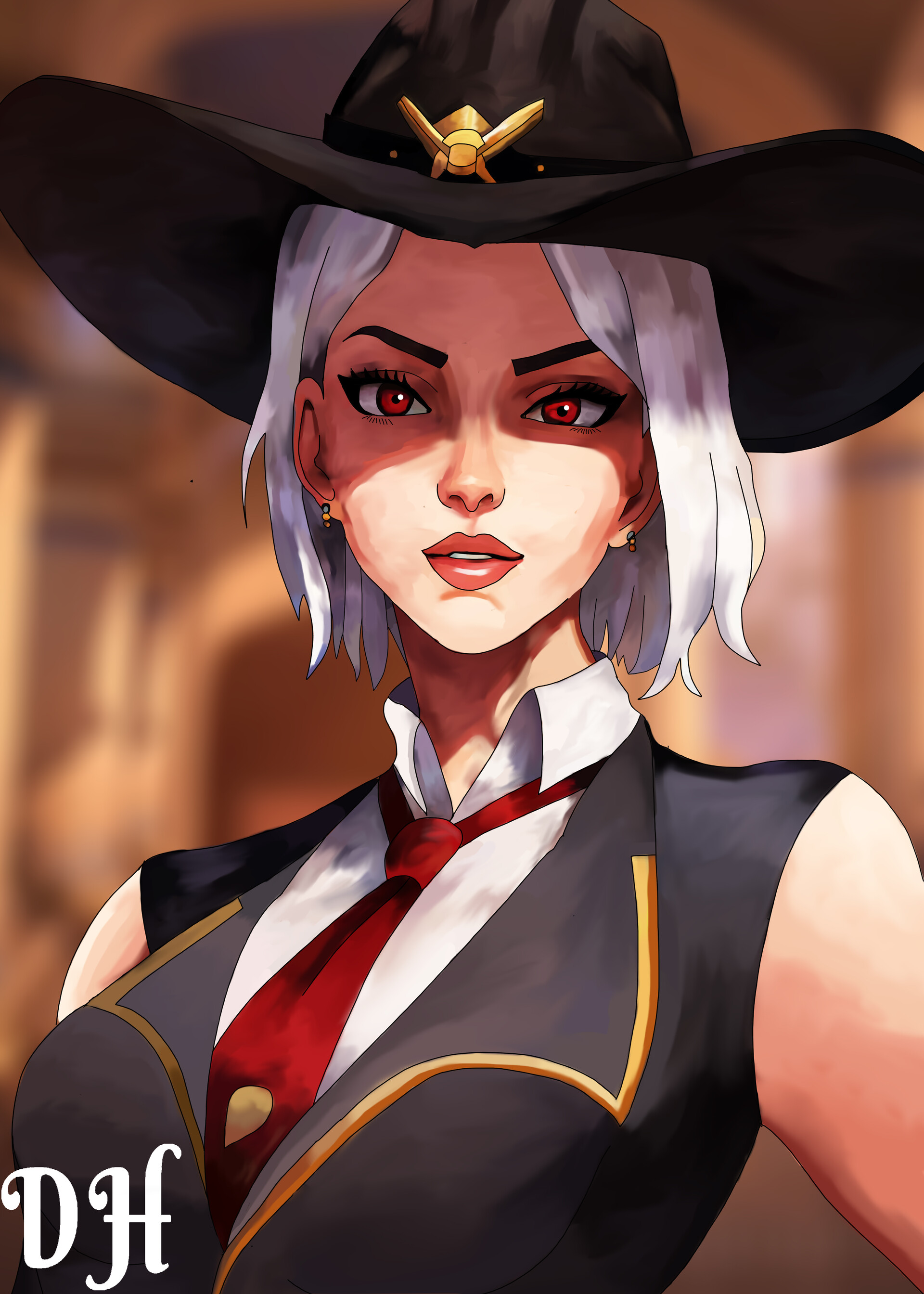 how to draw ashe from overwatch