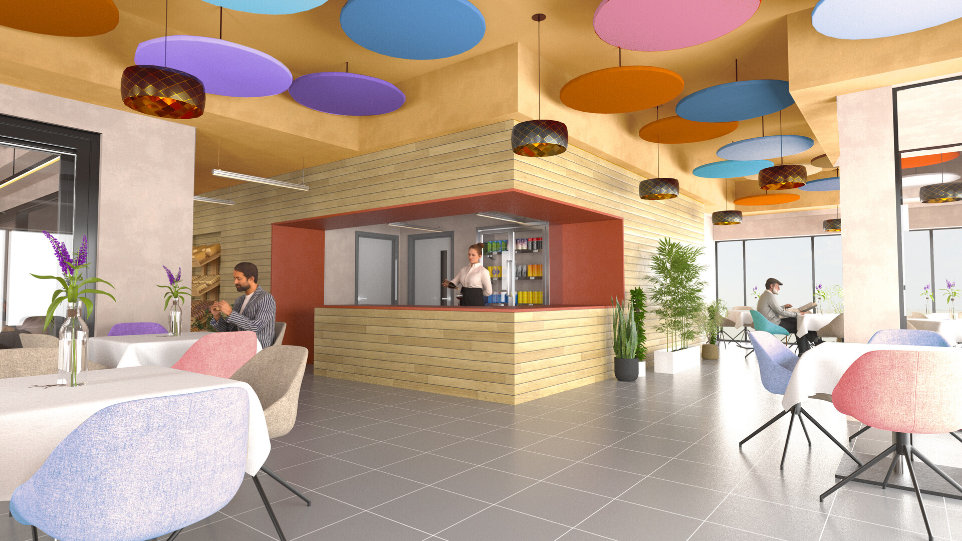 Sam Pearse - Internals - Cafe and Meeting Rooms