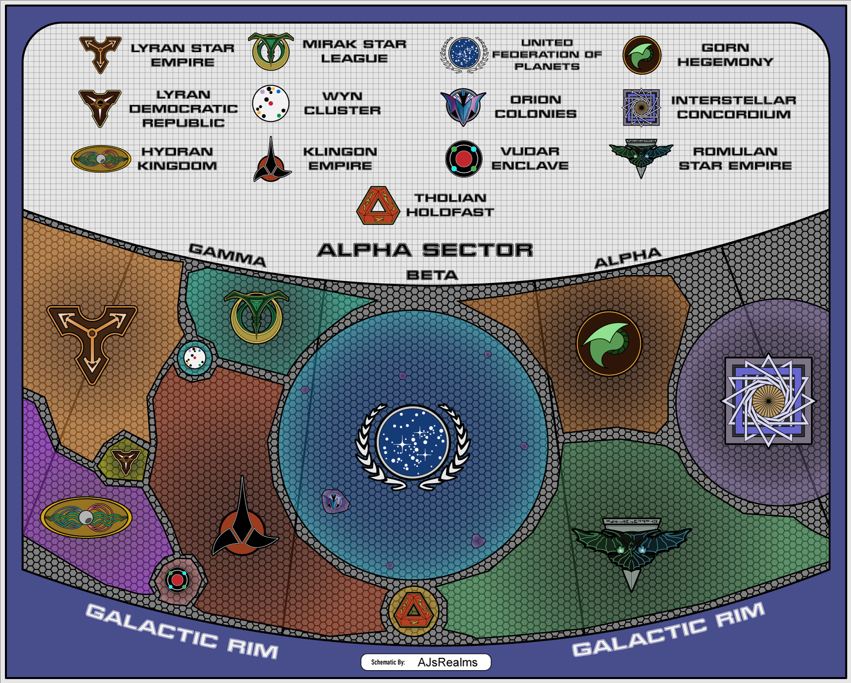 ArtStation - Starfleet Universe Map
