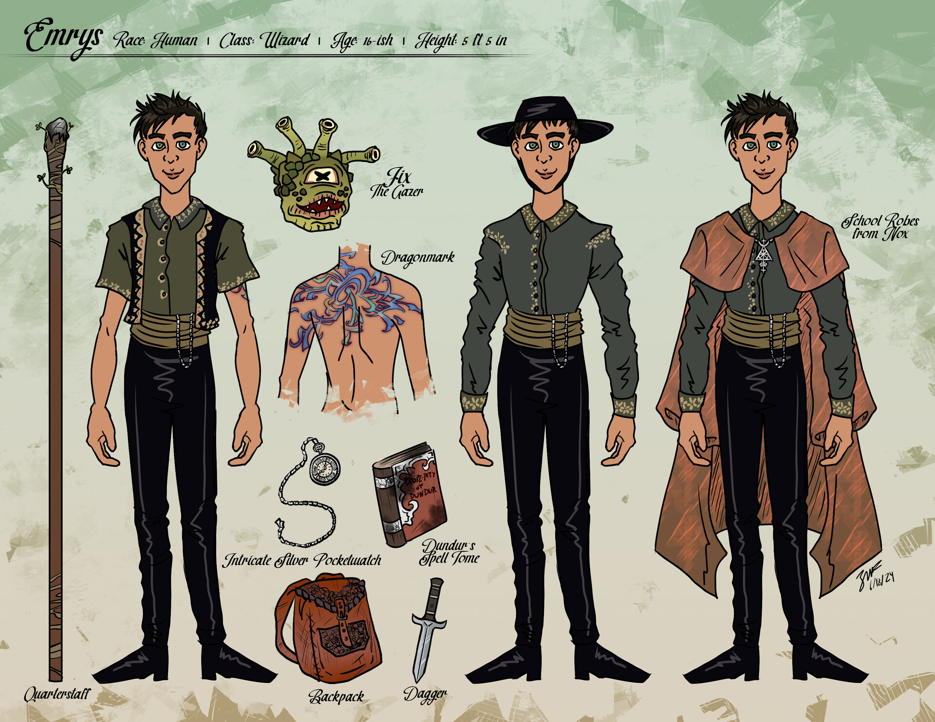 ArtStation - Character Concept: Emrys Driao