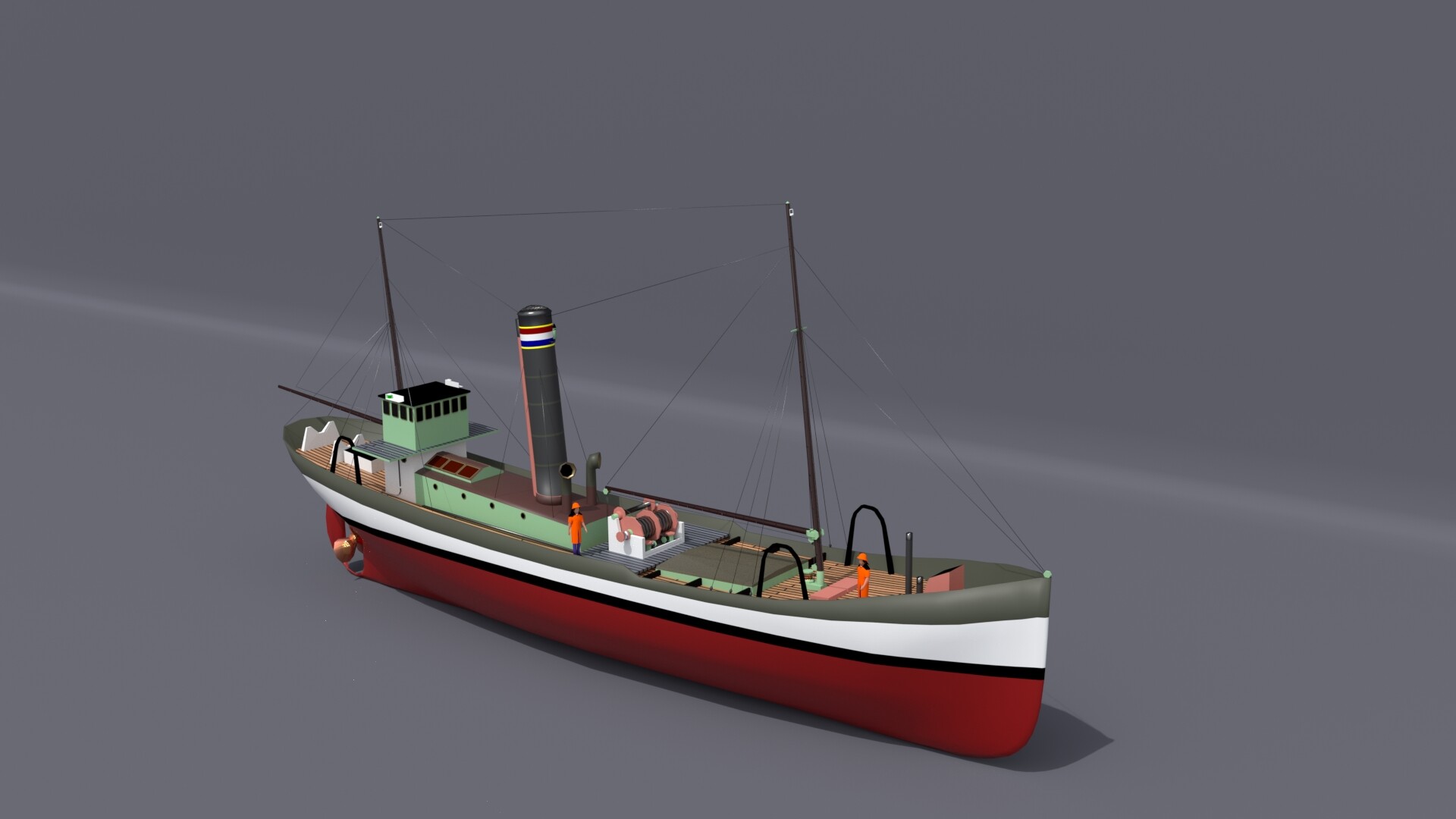 ArtStation - WW2_Hms_Elk_Steam_Drifter_