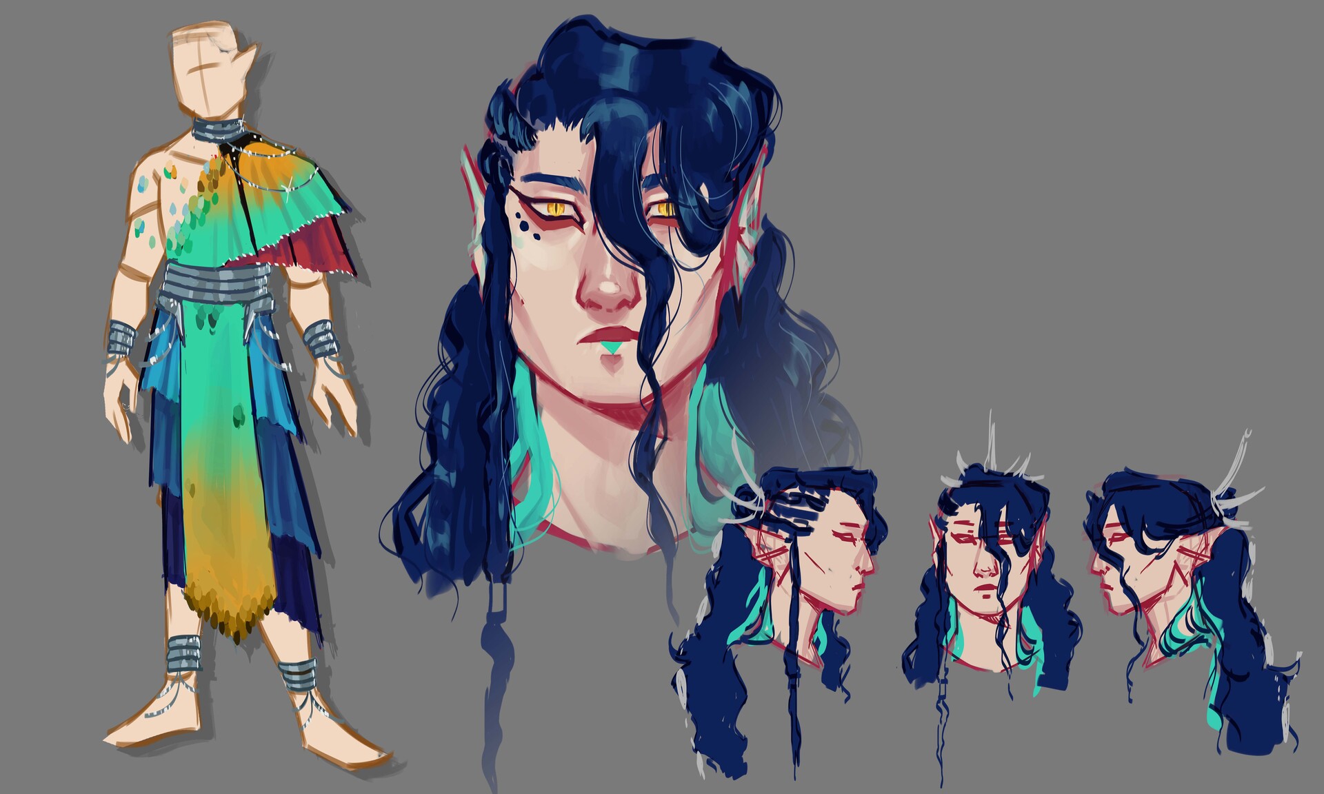 ArtStation - Ocean god concept art