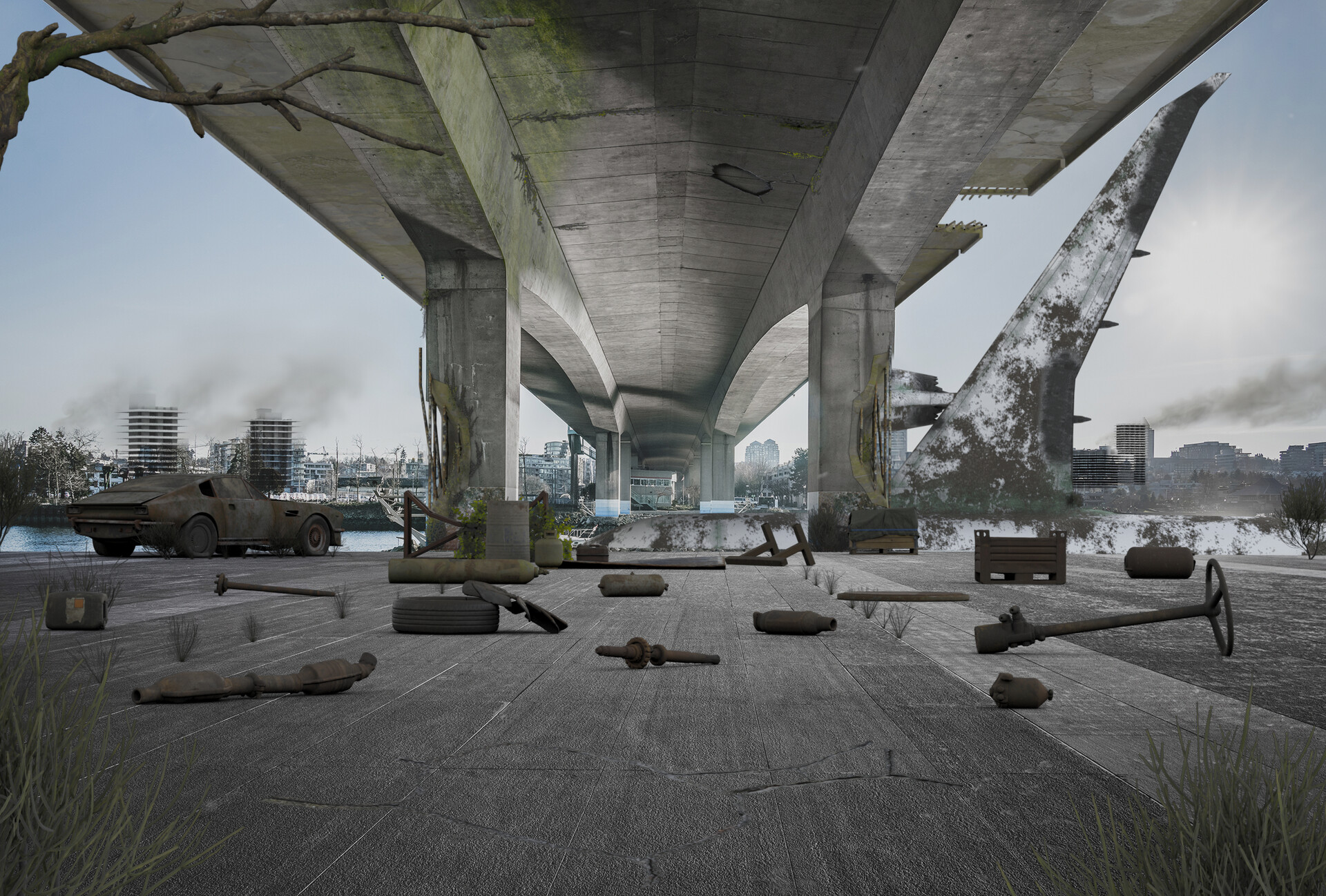 ArtStation - Broken Bridge