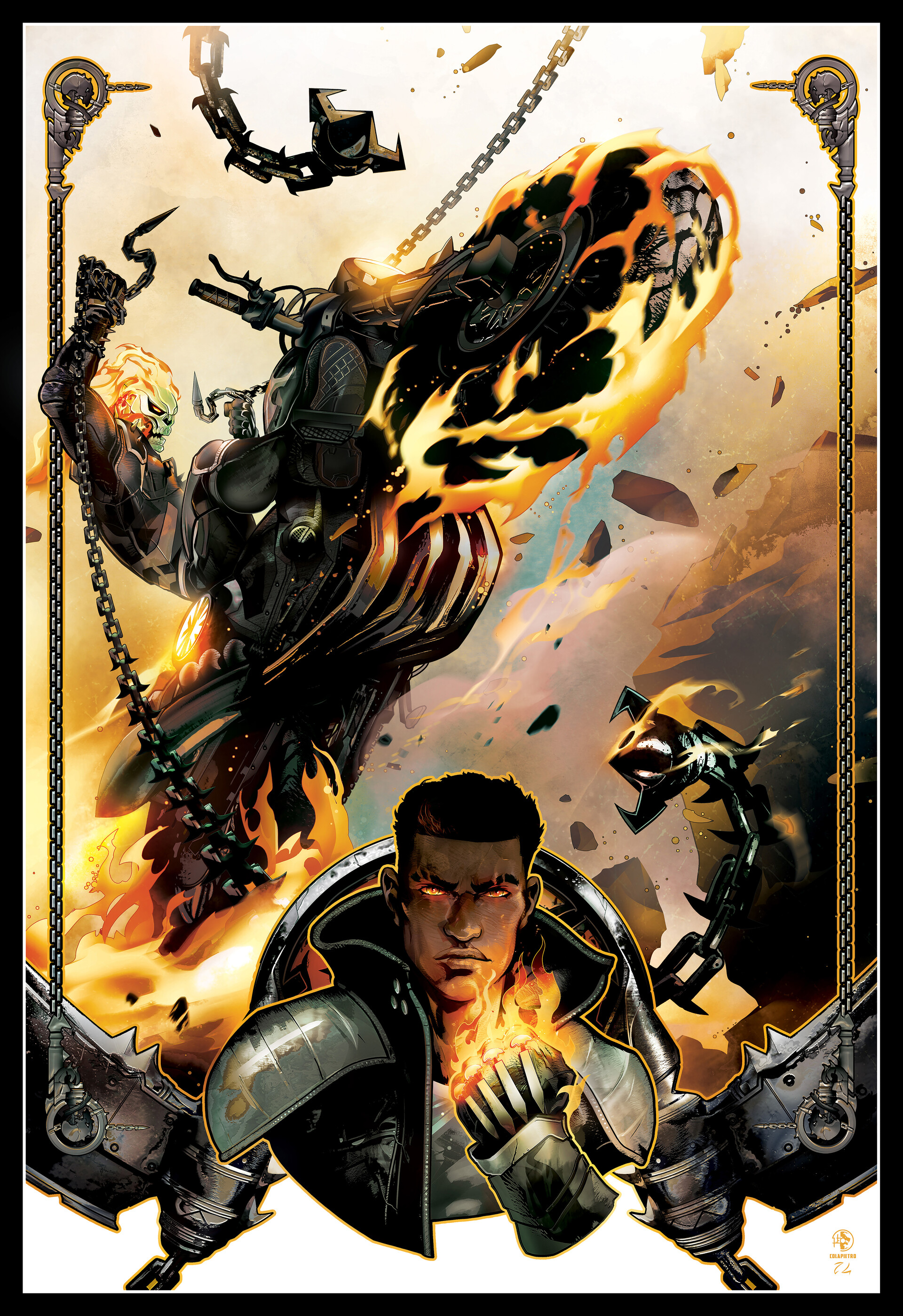 ArtStation - GHOST RIDER - private commissioned cover