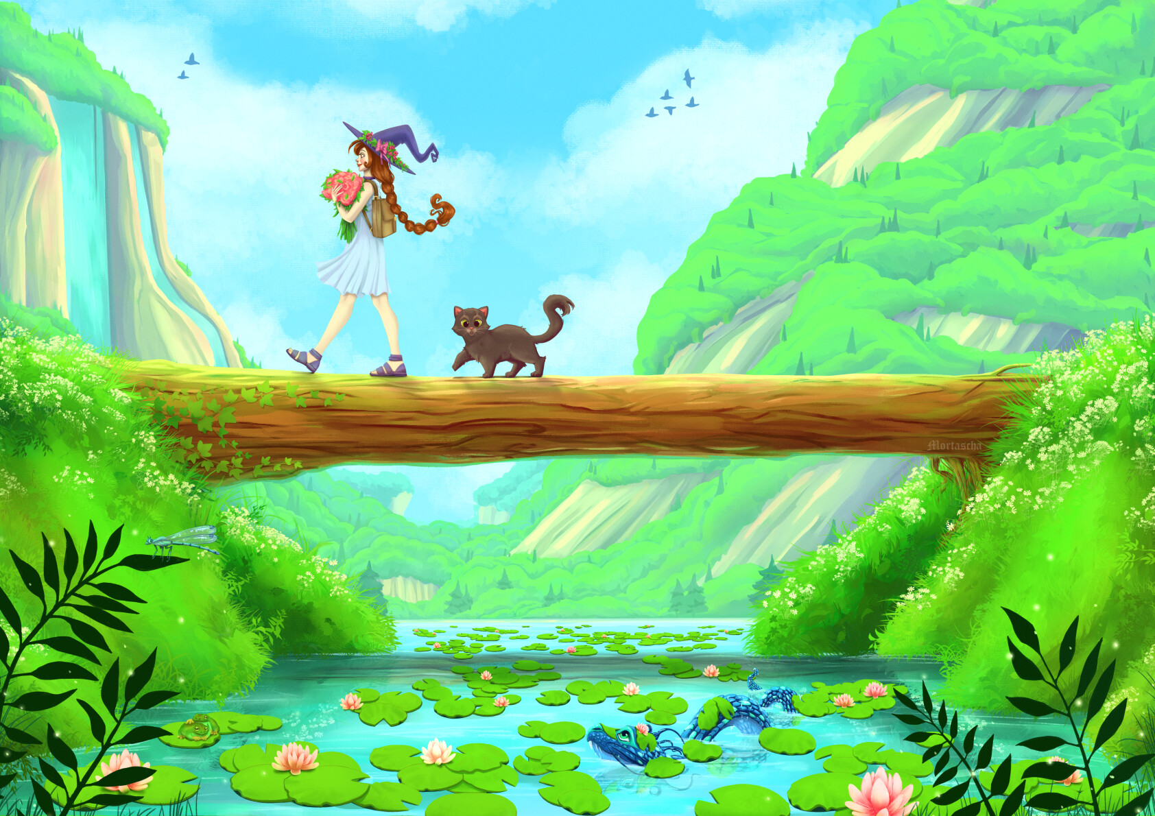 ArtStation - 💧🌿 Going For A Walk 🌿💧