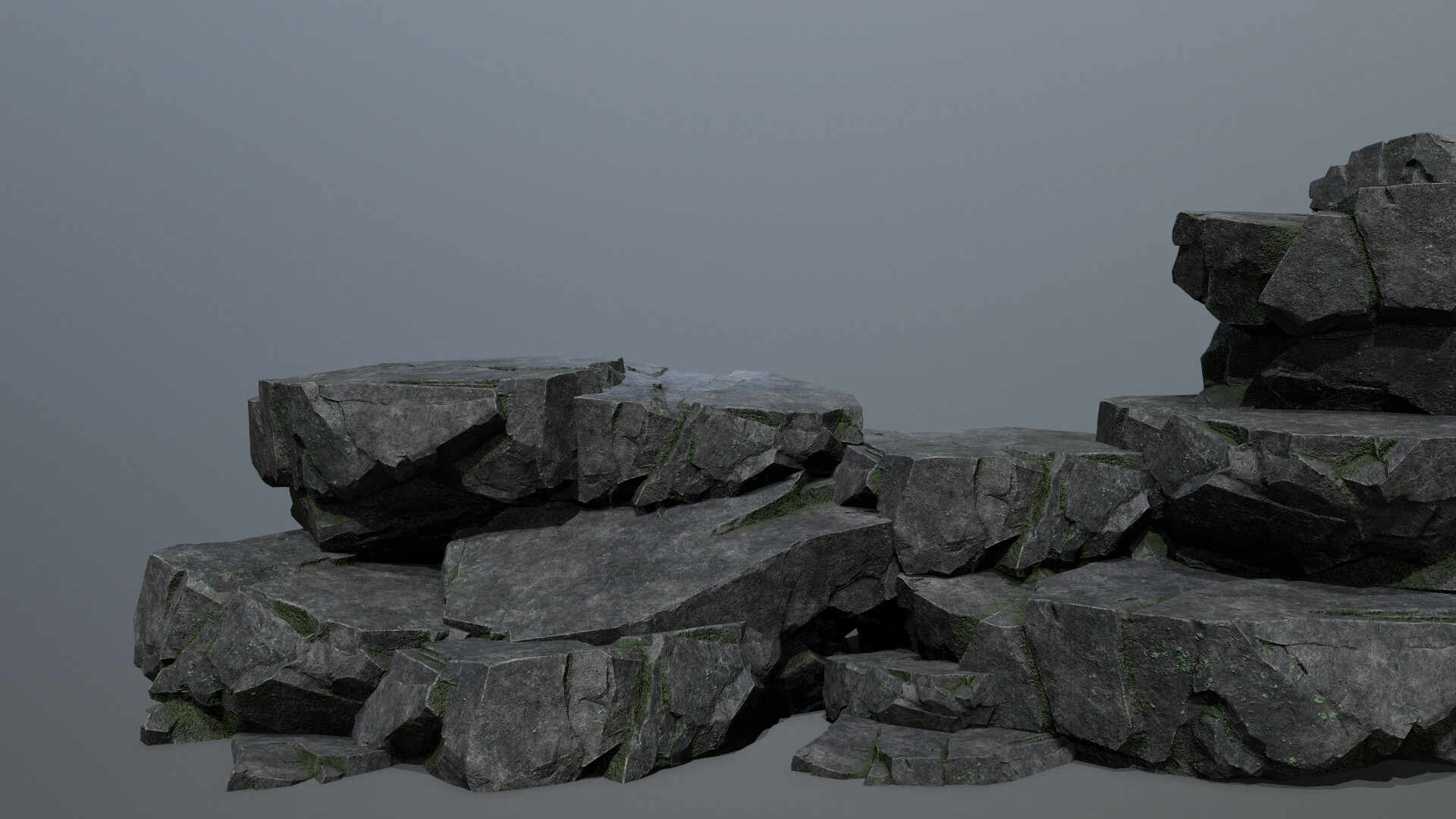 ArtStation - cliff rocks