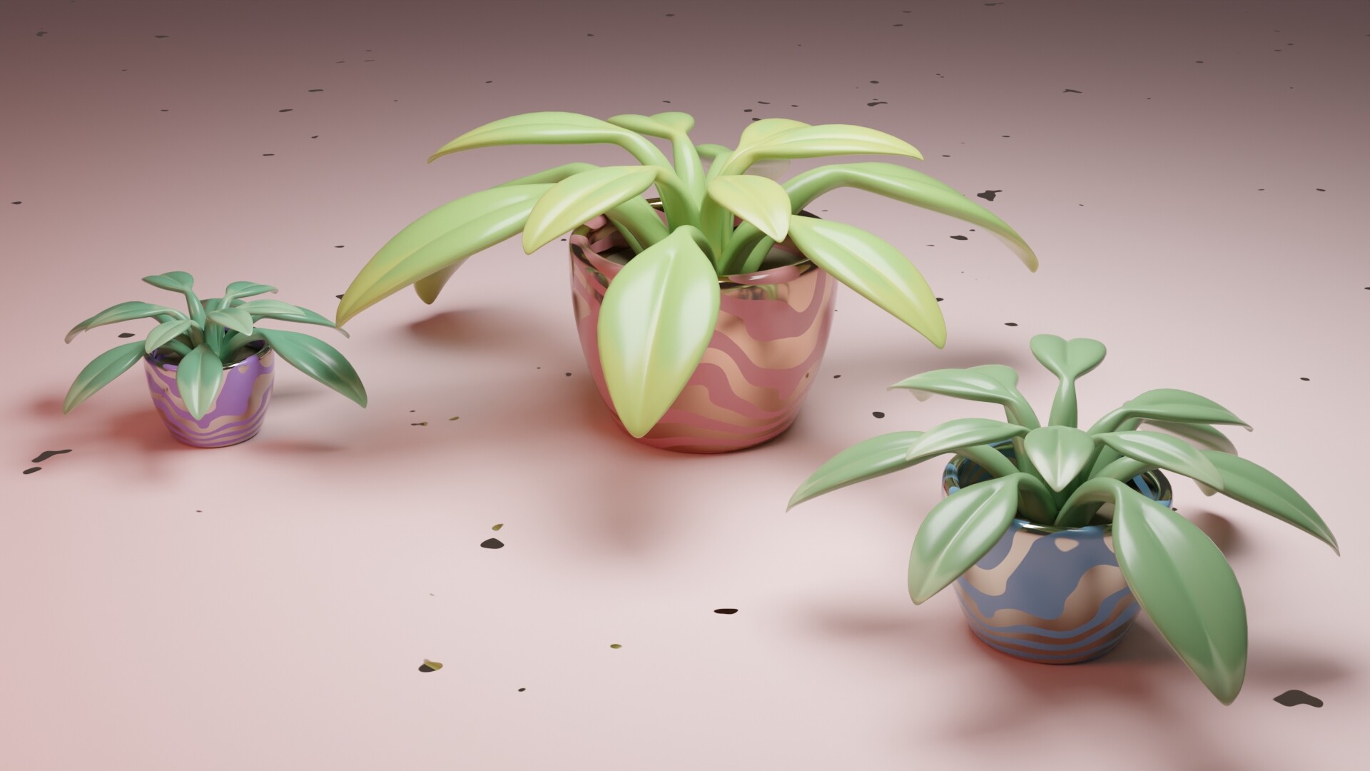 ArtStation - Stylized plants 3D
