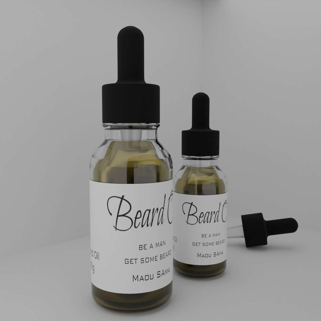 ArtStation - 3d product visualization (Beard Oil)