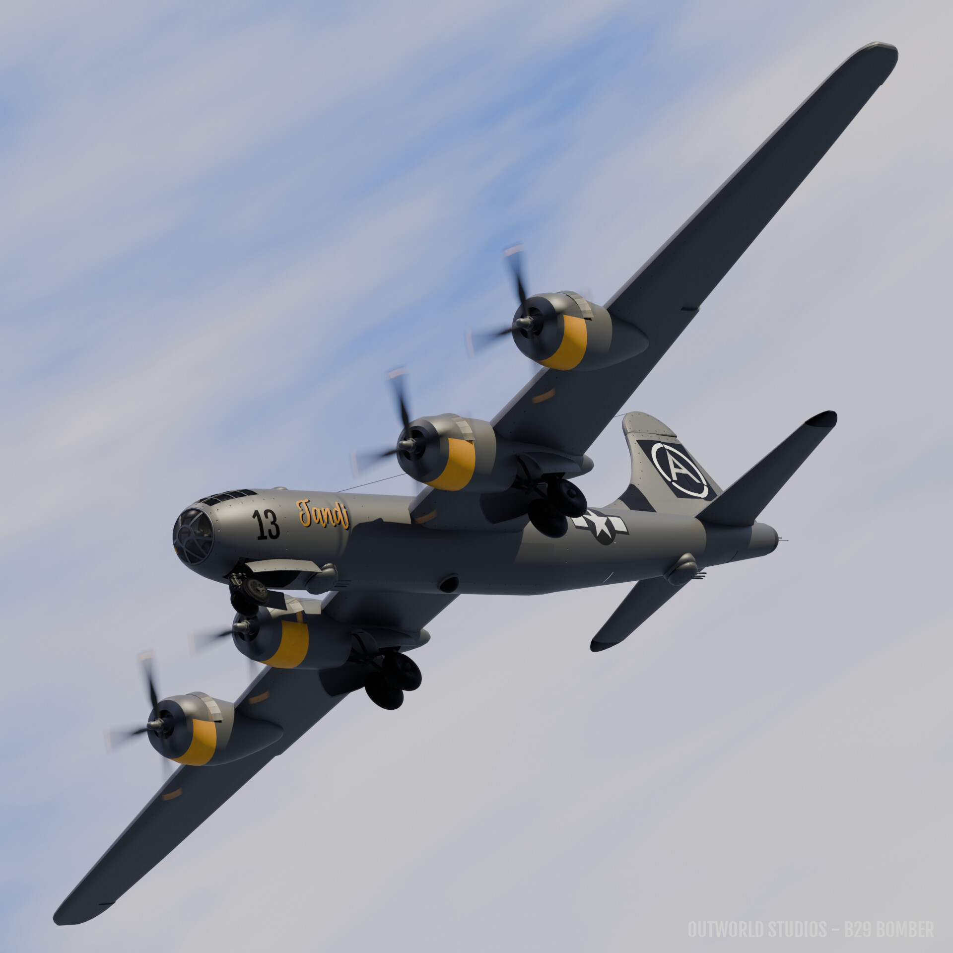 ArtStation - B29 Bomber WIP