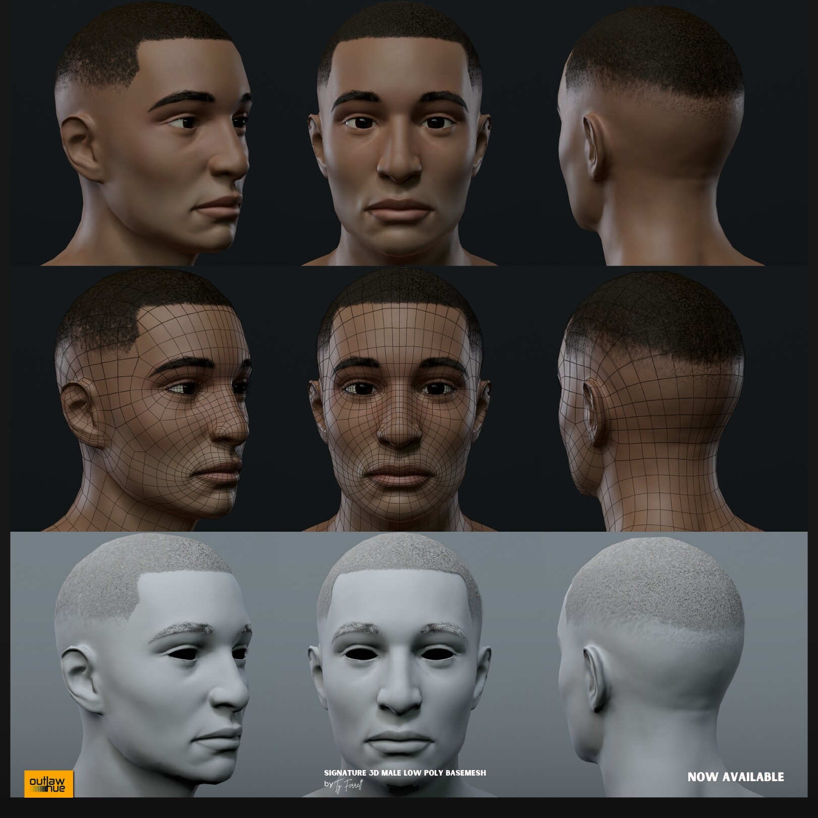 ArtStation - Signature Low Poly Character Base Mesh