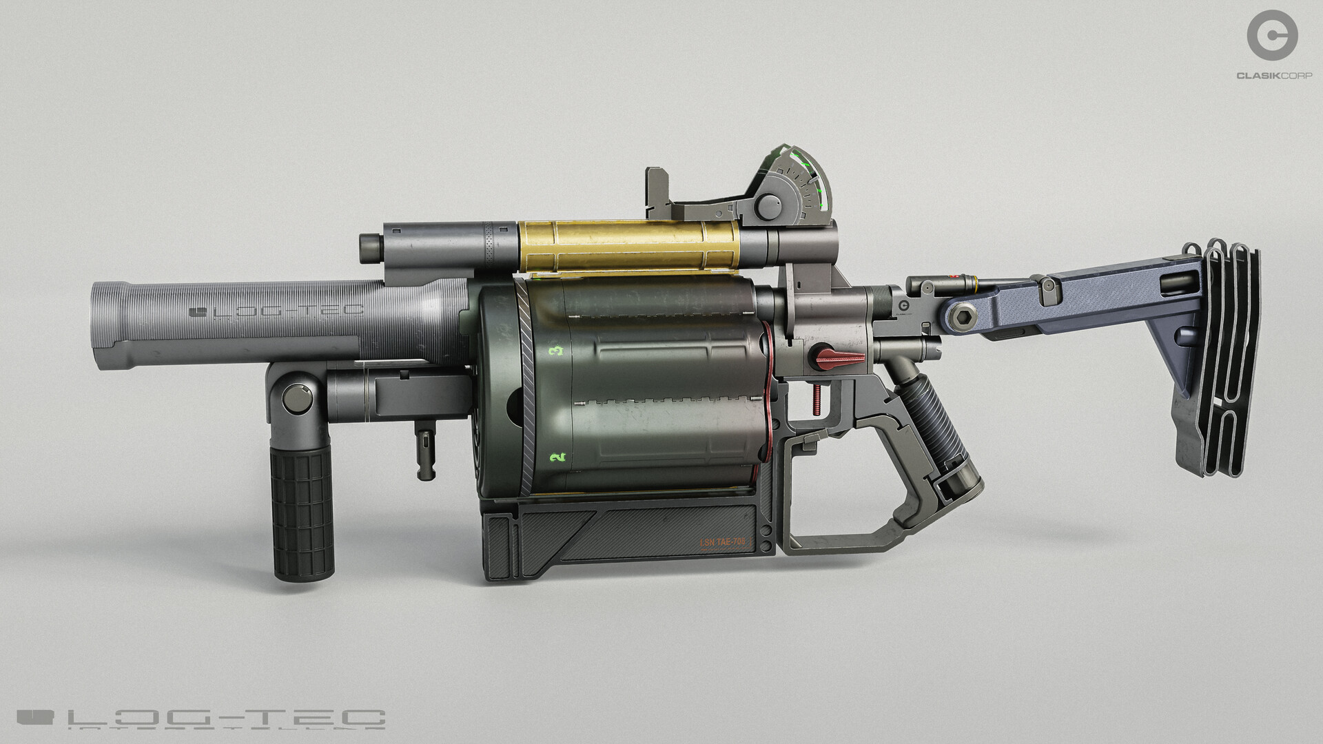 ArtStation - Sci-Fi Grenade Launcher