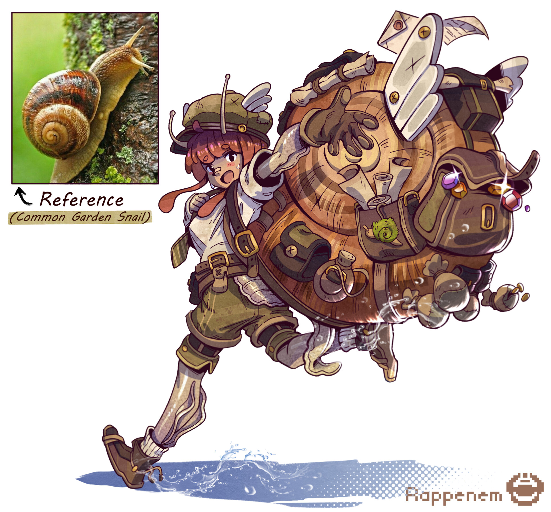 ArtStation - Snail Delivery Girl