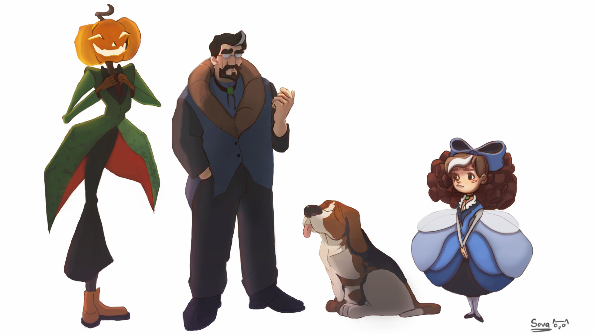 ArtStation - Pumpkin friend character design