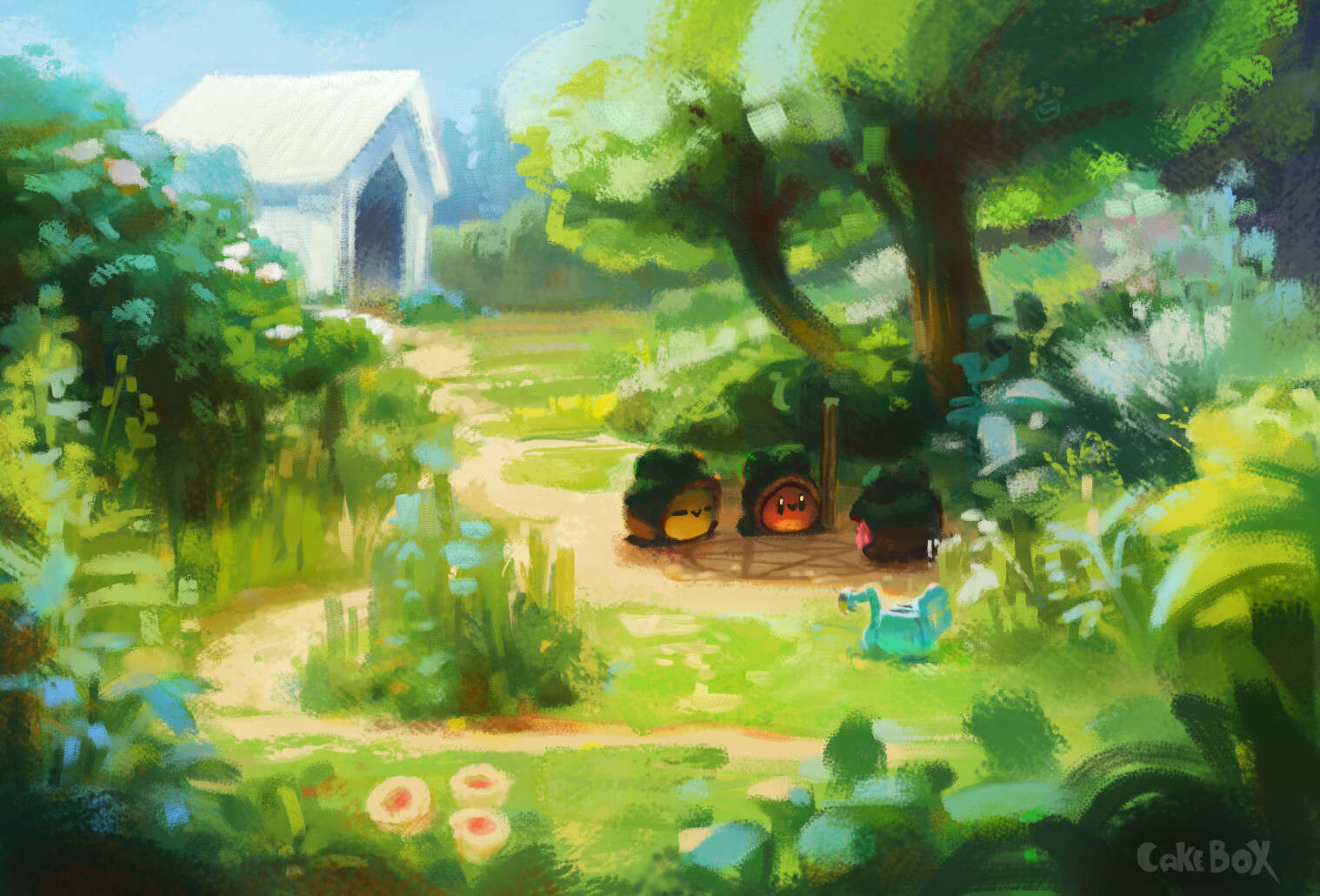 ArtStation - Fun in the Garden